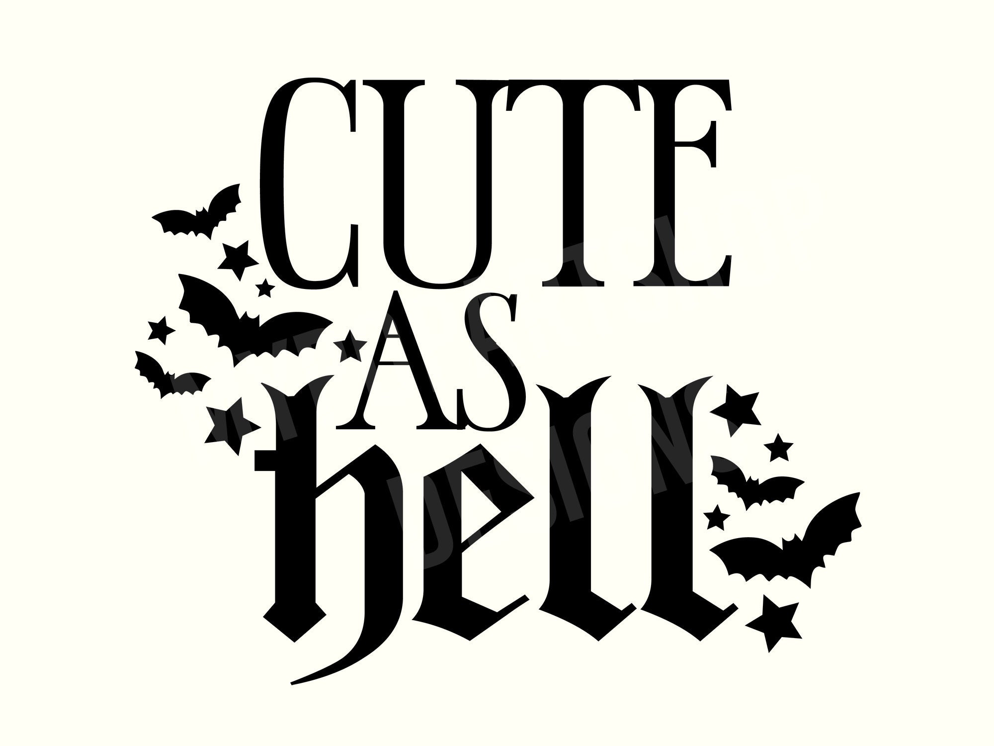 Cute as Hell Svg, Hell Svg, Dark Humor Svg, Goth Svg, Gothic | Inspire ...