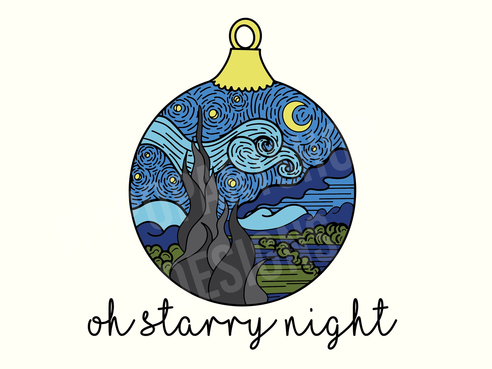 starry night svg - Inspire Uplift