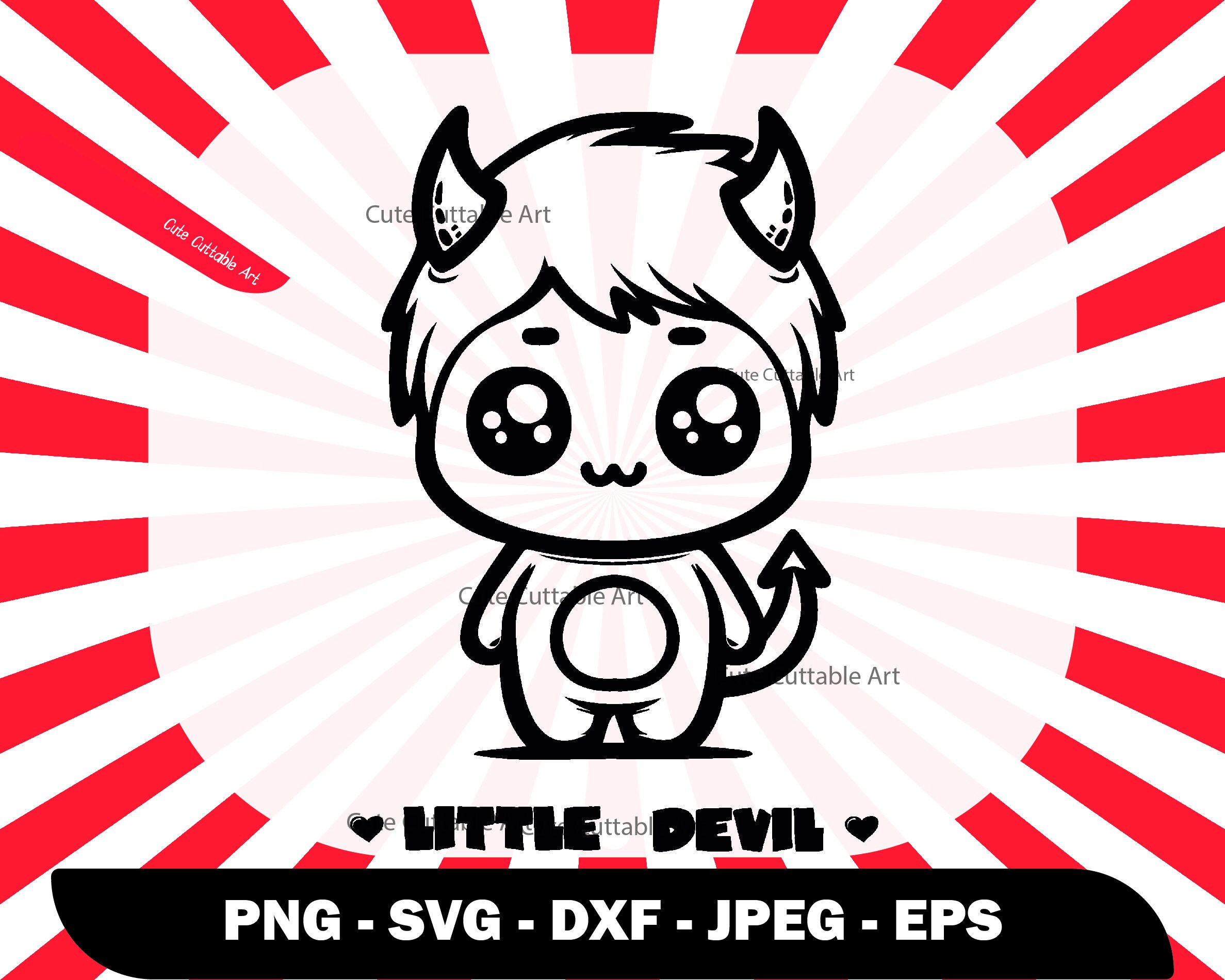Cute devil Svg, Baby Devil Svg, Little Devil Vector, Little - Inspire Uplift