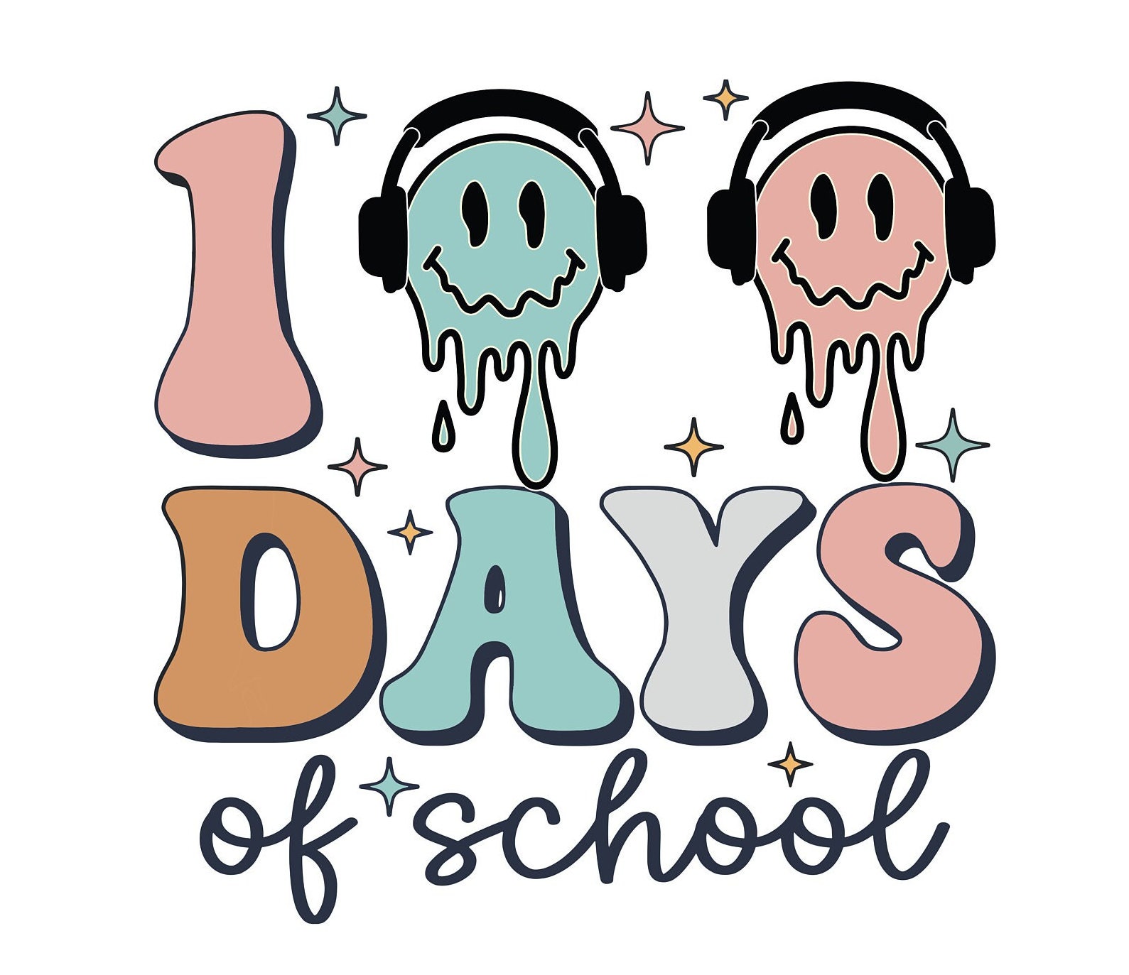 100 Days Of School SVG-PNG, 100 Days Of School shirt, 100 Da | Inspire ...
