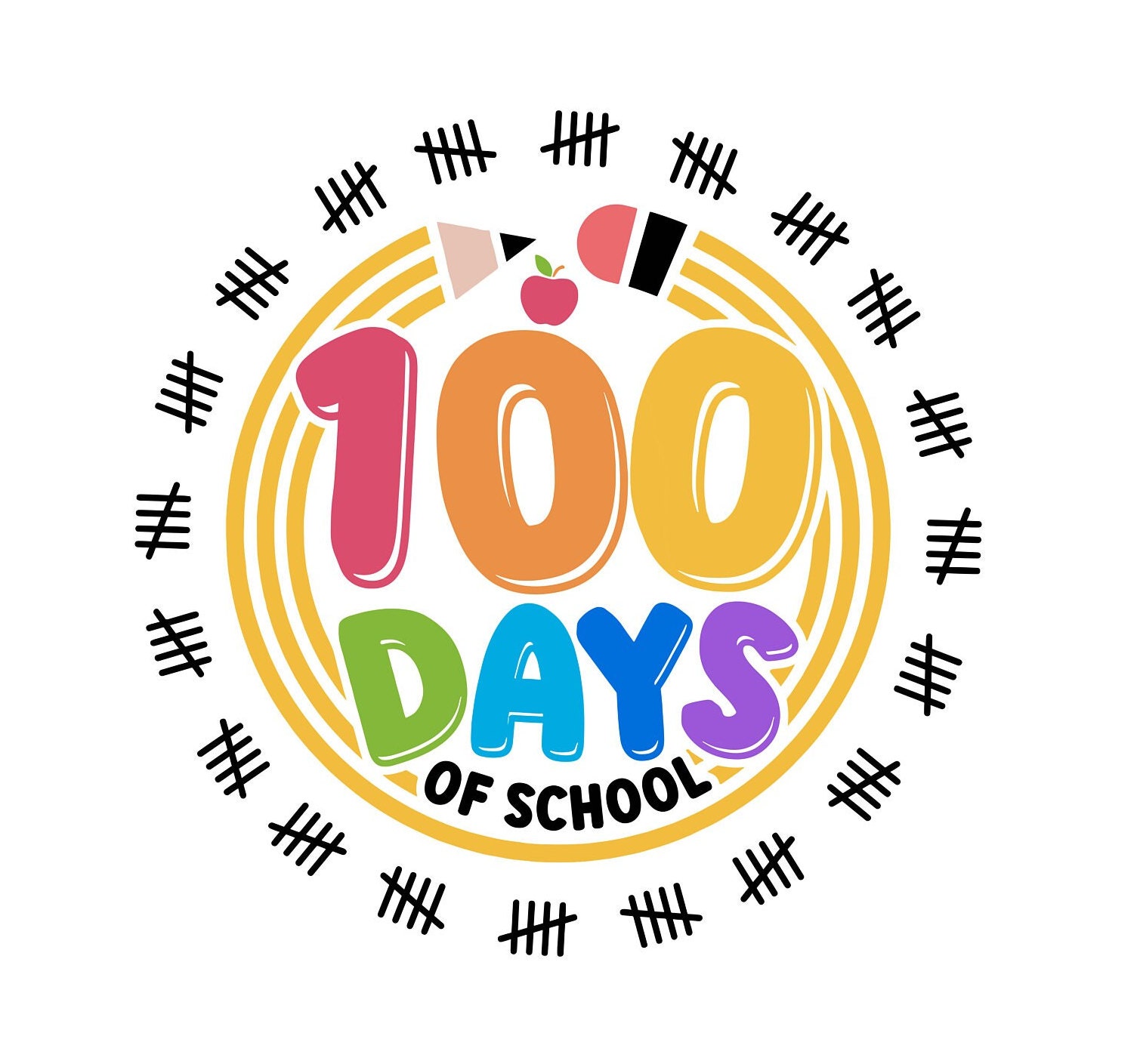 100 Days Of School SVG-PNG, 100 Days Of School shirt, 100 Da | Inspire ...