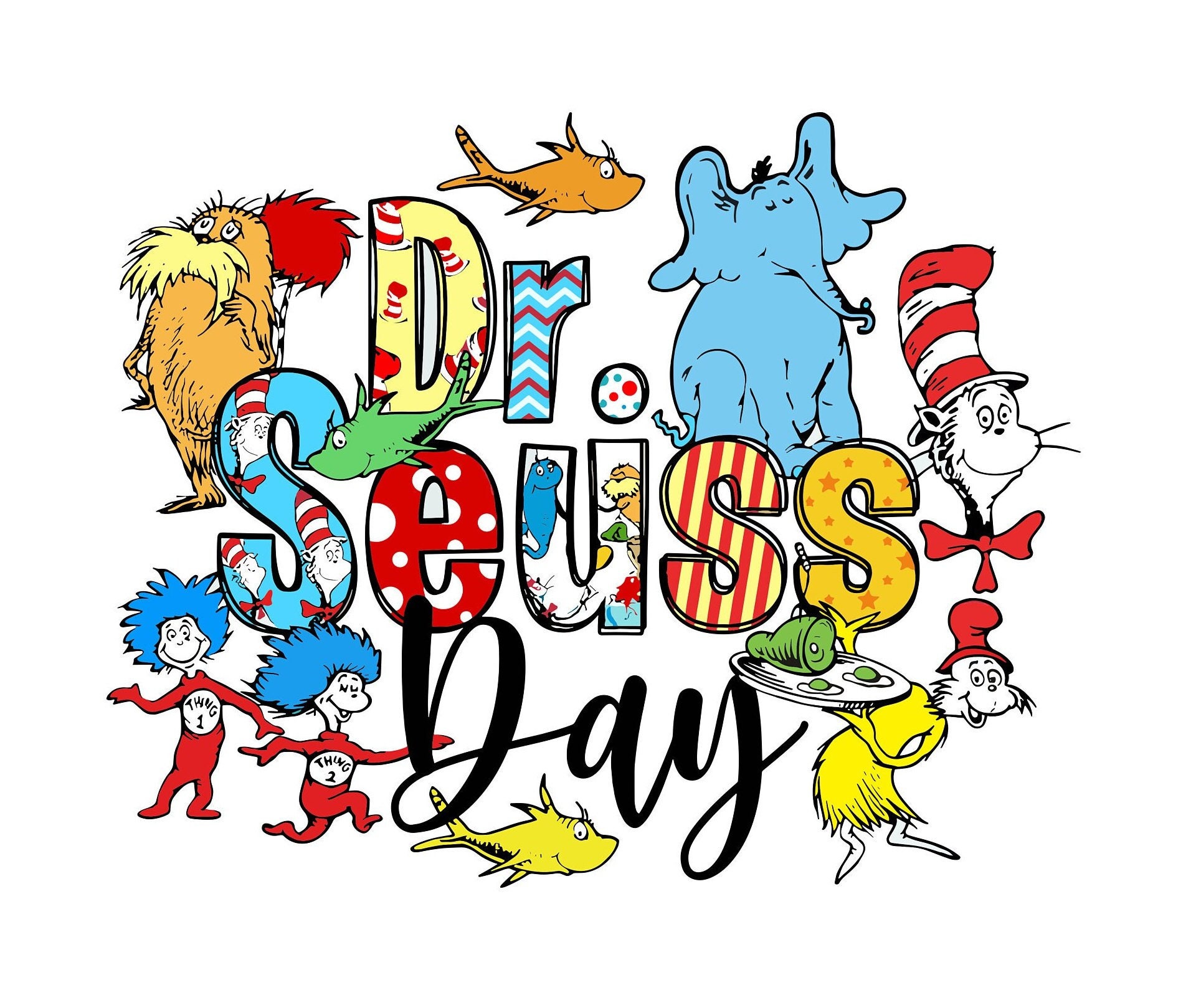 Dr Seuss Day Svg,Png, Dr Seuss Svg, Dr Seuss Png, Dr Seuss Q - Inspire ...