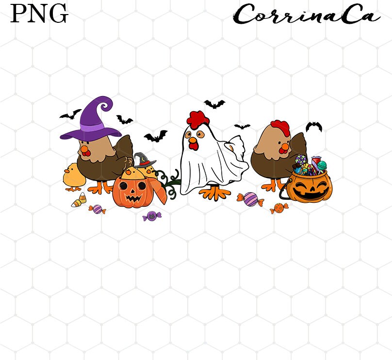 Chickens Halloween PNG, Ghost Chickens Png, Funny Chicken Pn - Inspire ...