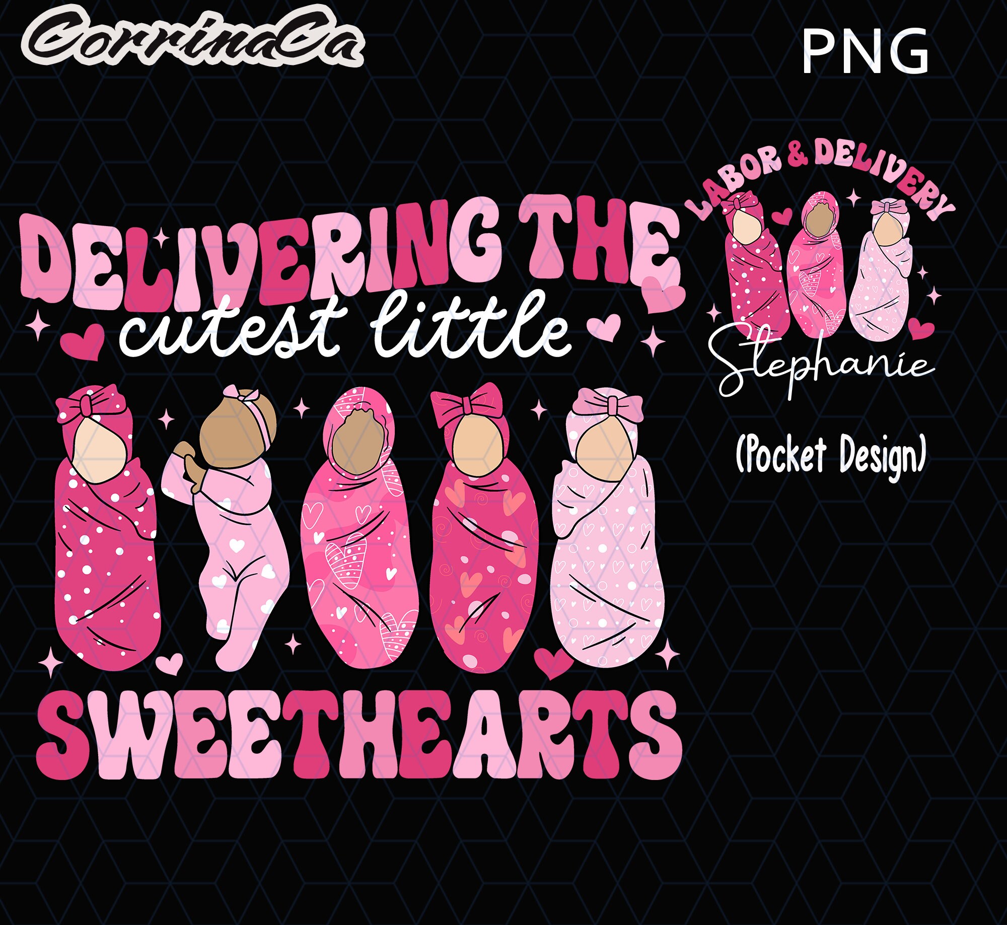 Custom Labor And Delivery Valentine Png, Delivering The Cute - Inspire ...
