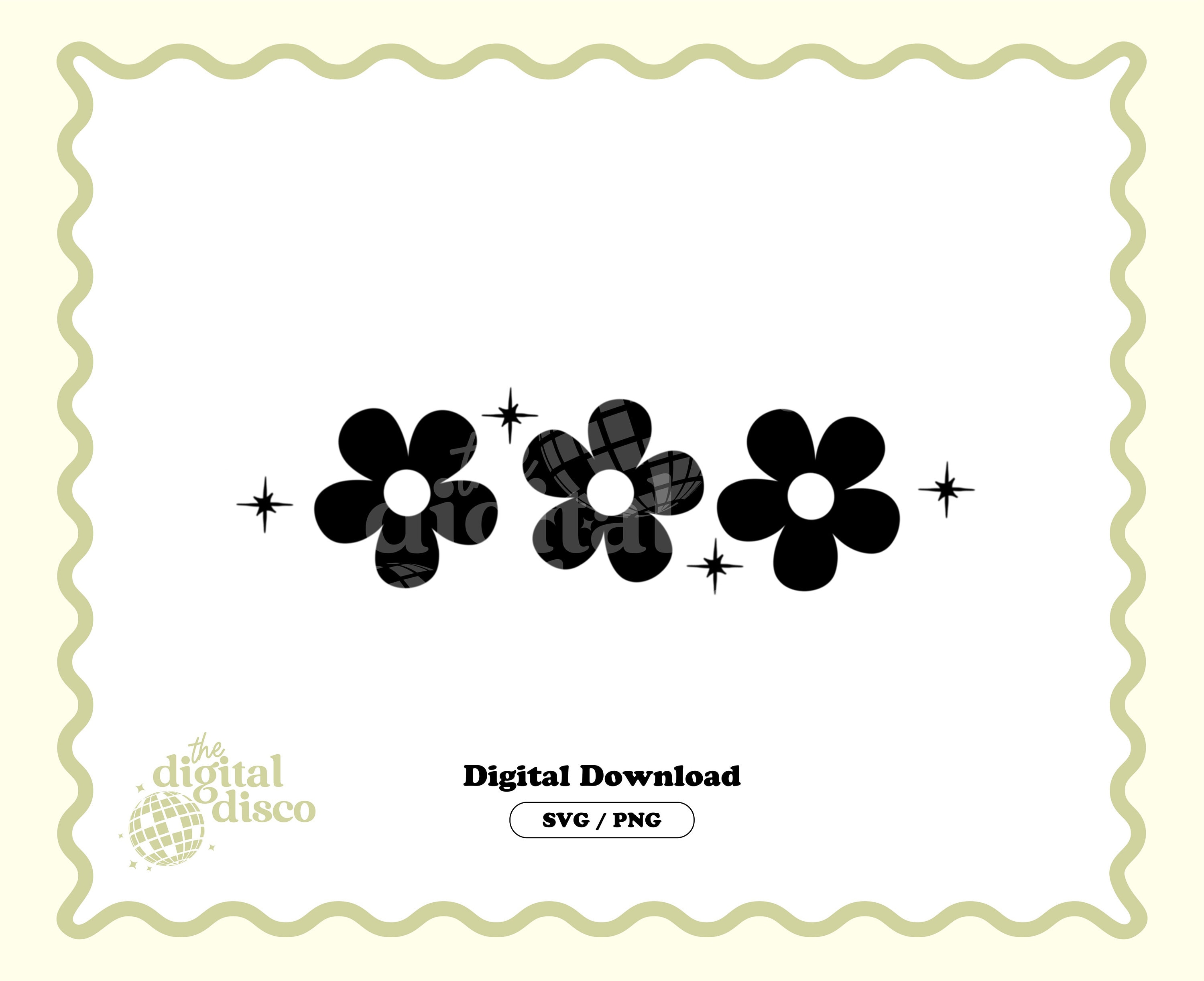 Retro Flower SVG, Flower PNG, Trendy png, Trendy svg, Retro | Inspire ...