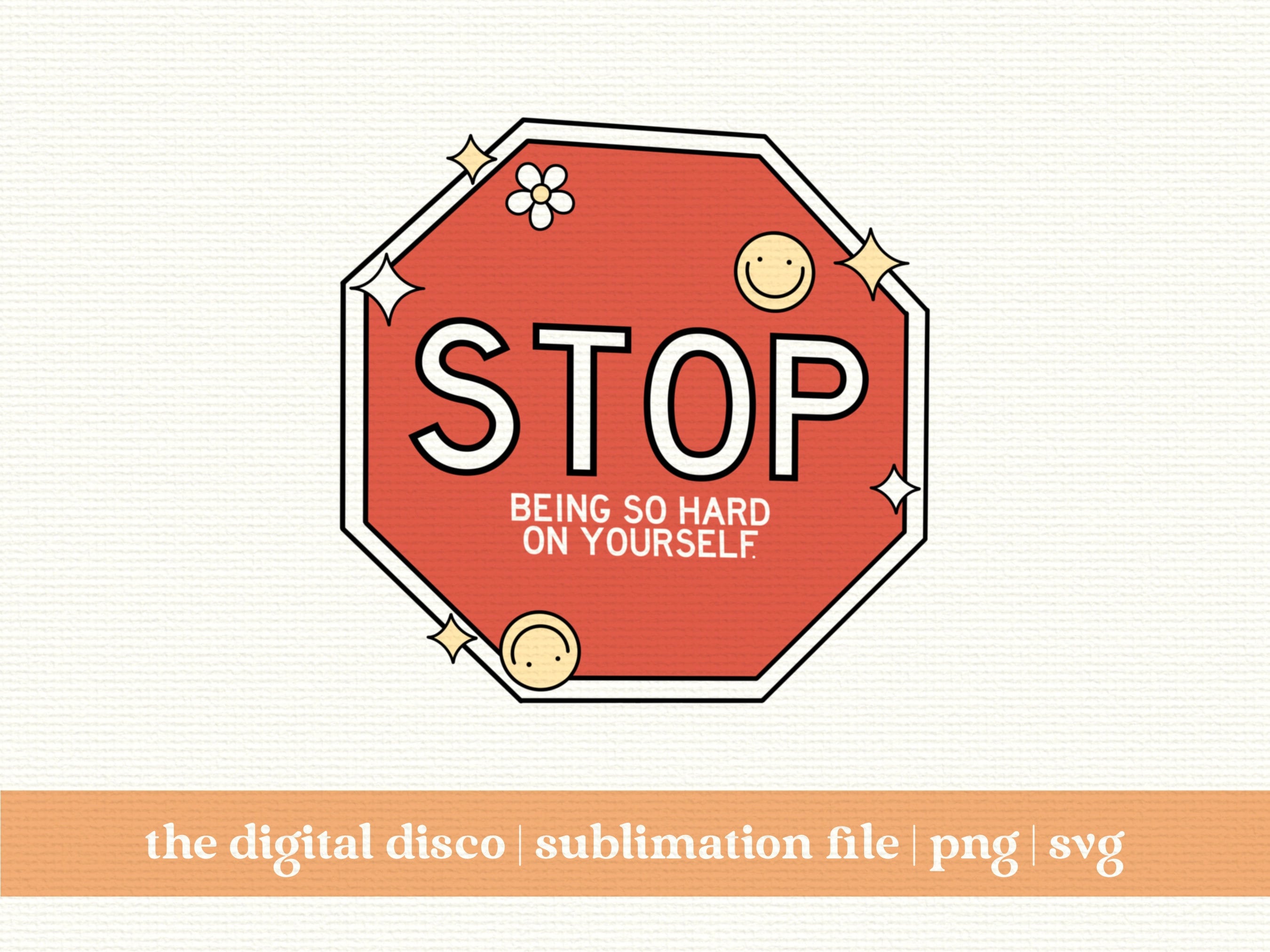 Stop Being So Hard On Yourself Mental Health, Trendy SVG, PN | Inspire ...