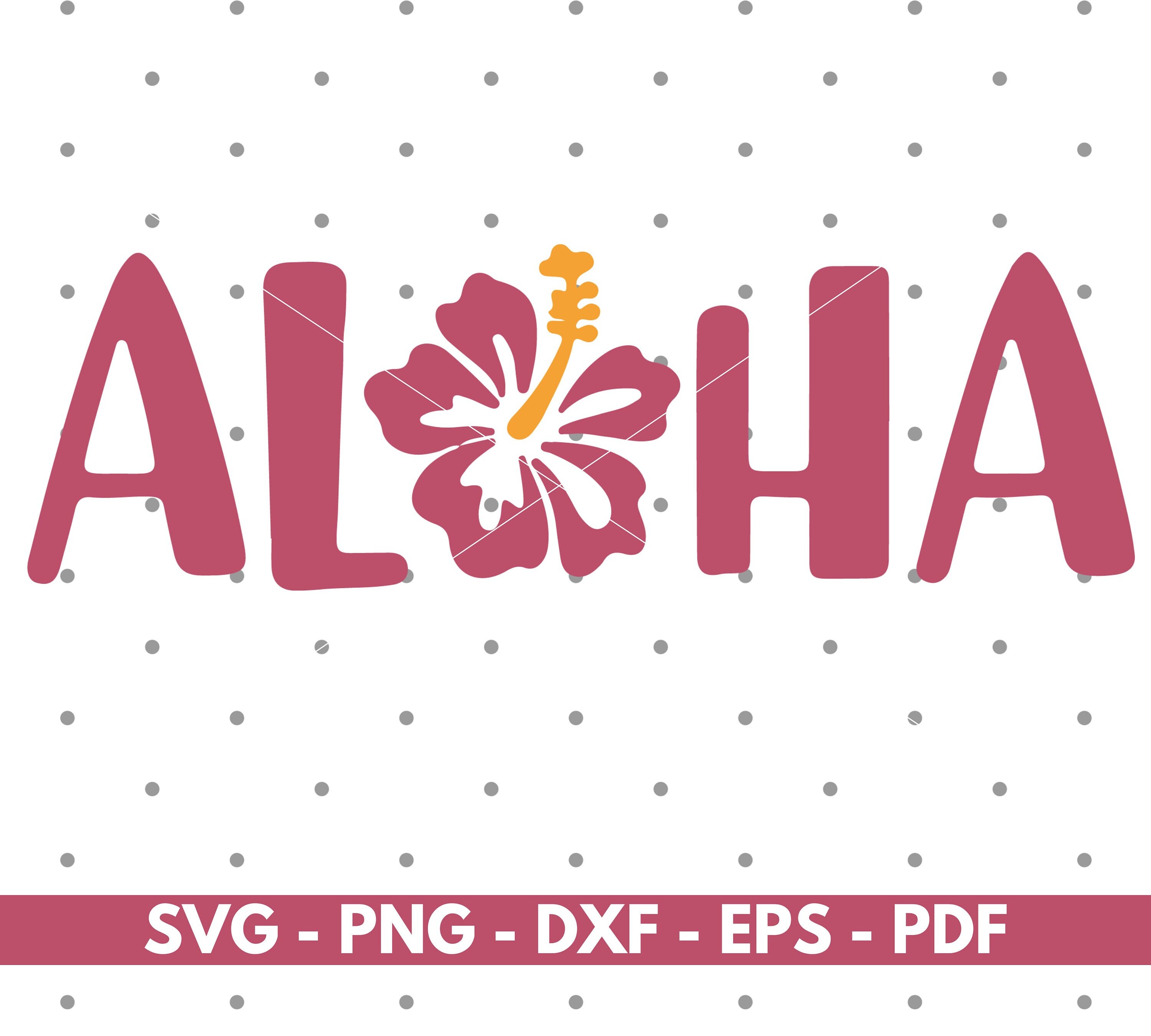 Aloha svg, T shirt design svg, Cricut and Silhouette, Instan - Inspire ...