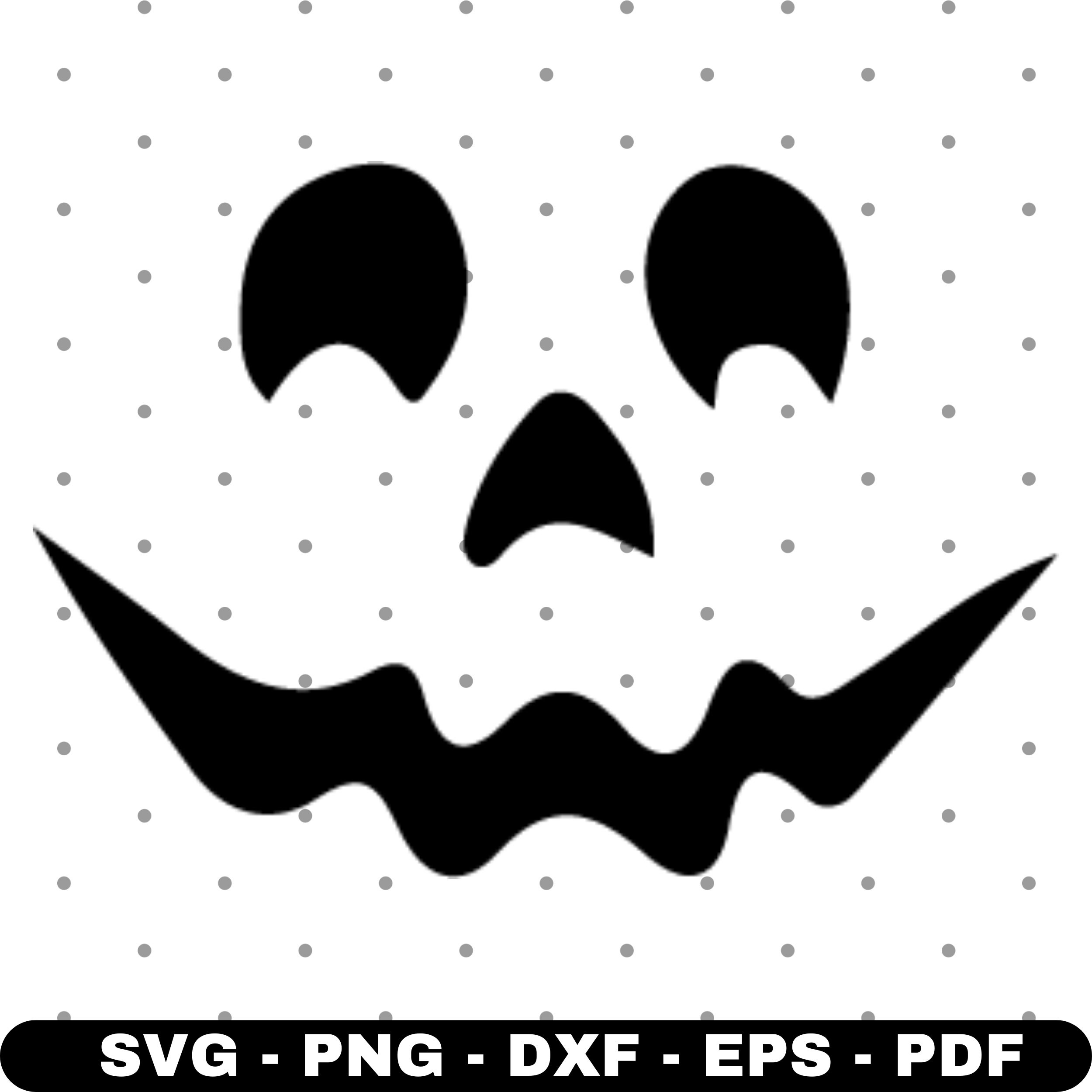 Funny pumpkin face svg, Monster face svg, Cricut and Silhoue | Inspire ...