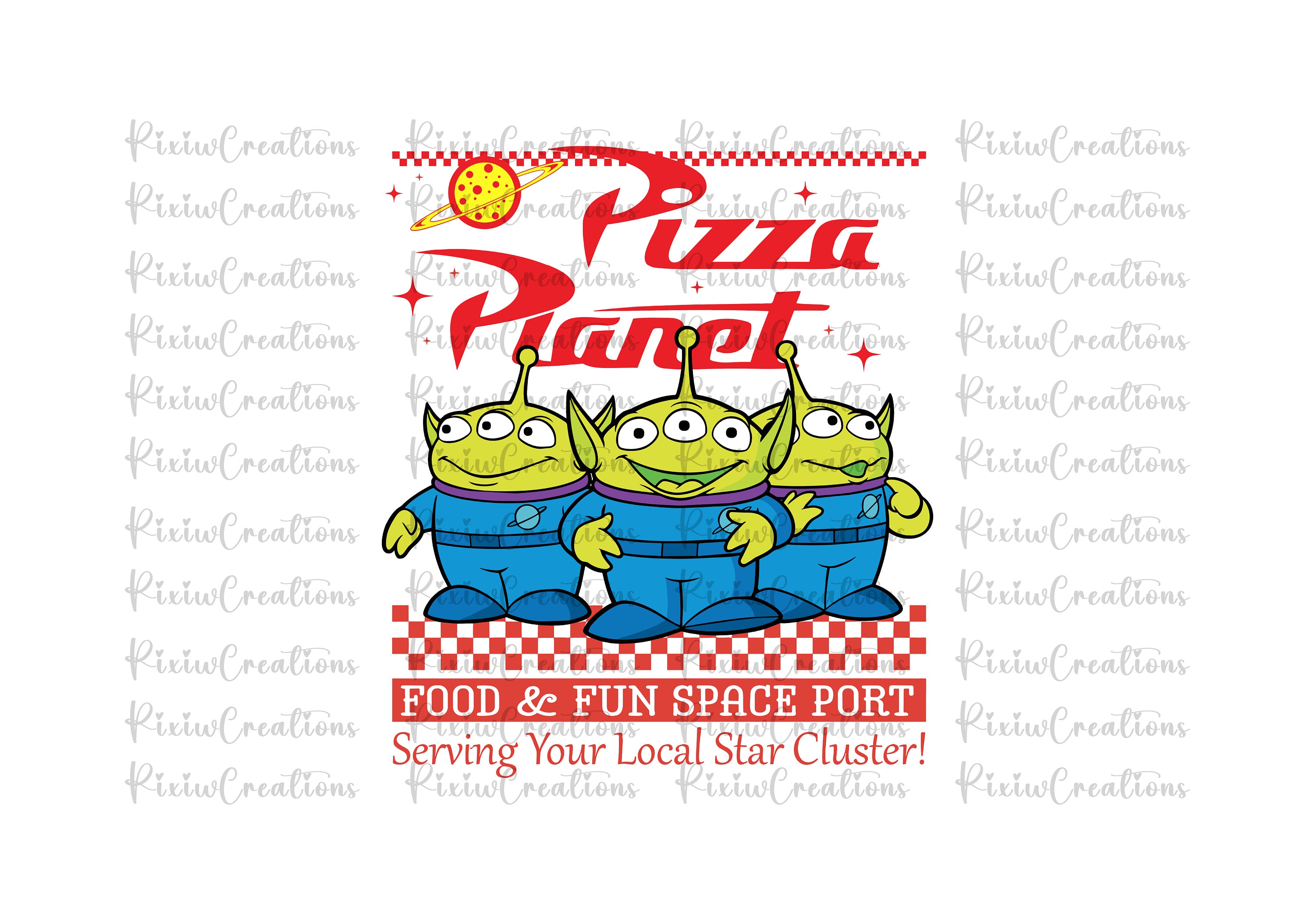 Pizza Planet Png, Pizza Planet Svg, Aliens Svg Png, Foods an | Inspire ...