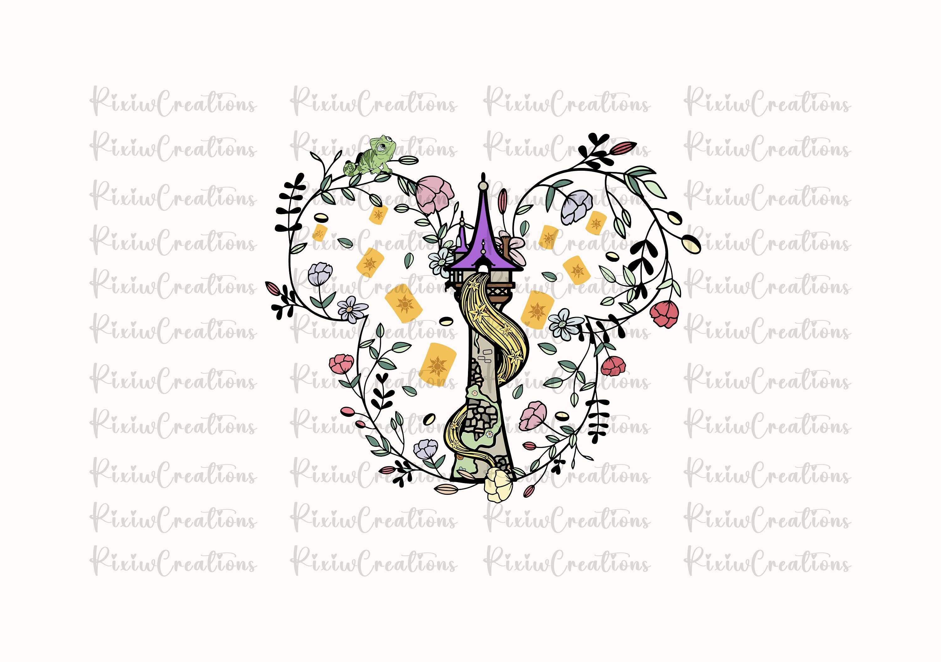 Rapunzel Tower Png, Retro Princess Svg, Vacay Mode Png, Fami | Inspire ...