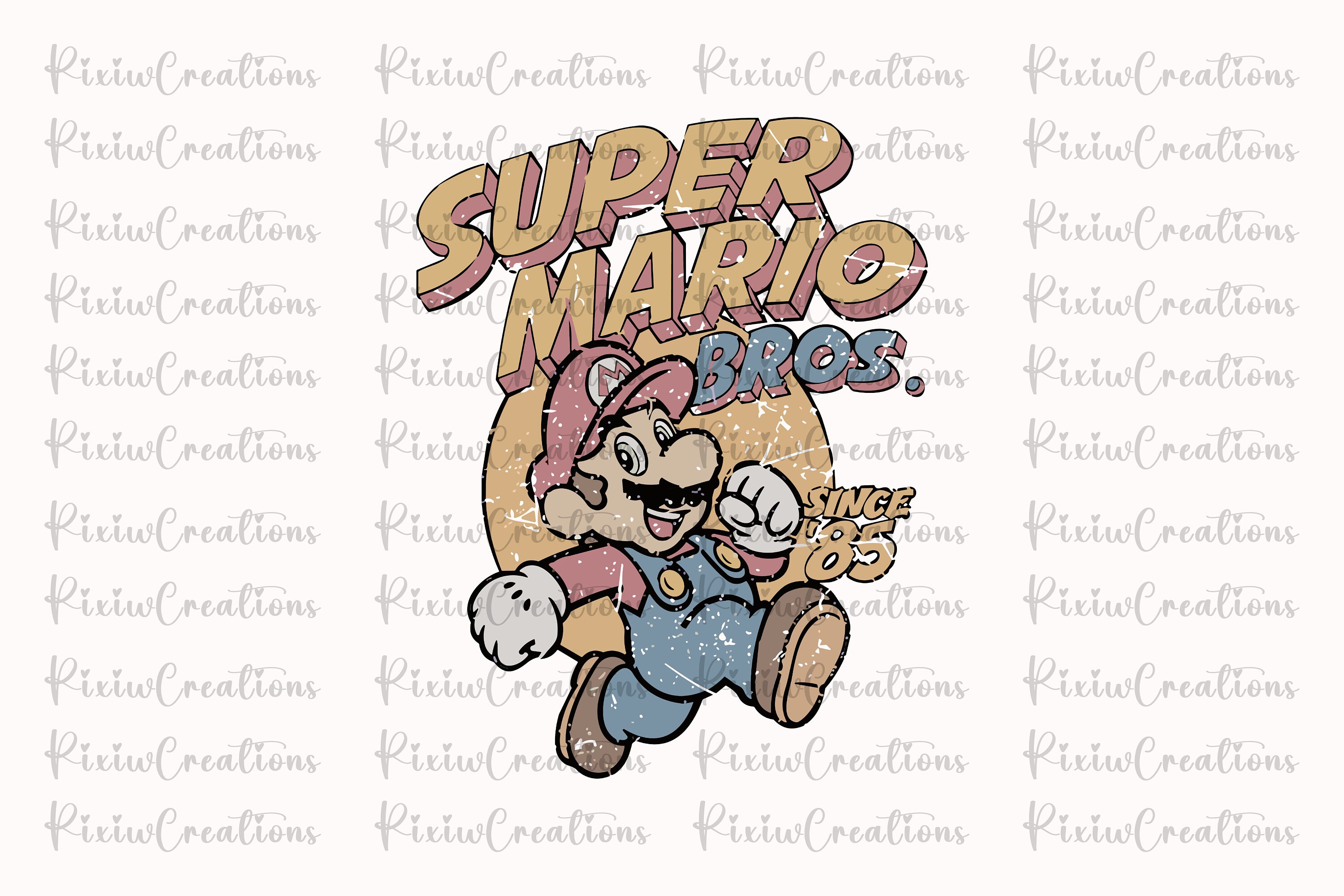Super Mario Since 85 Retro Png, Super Mario clipart, Printab - Inspire ...