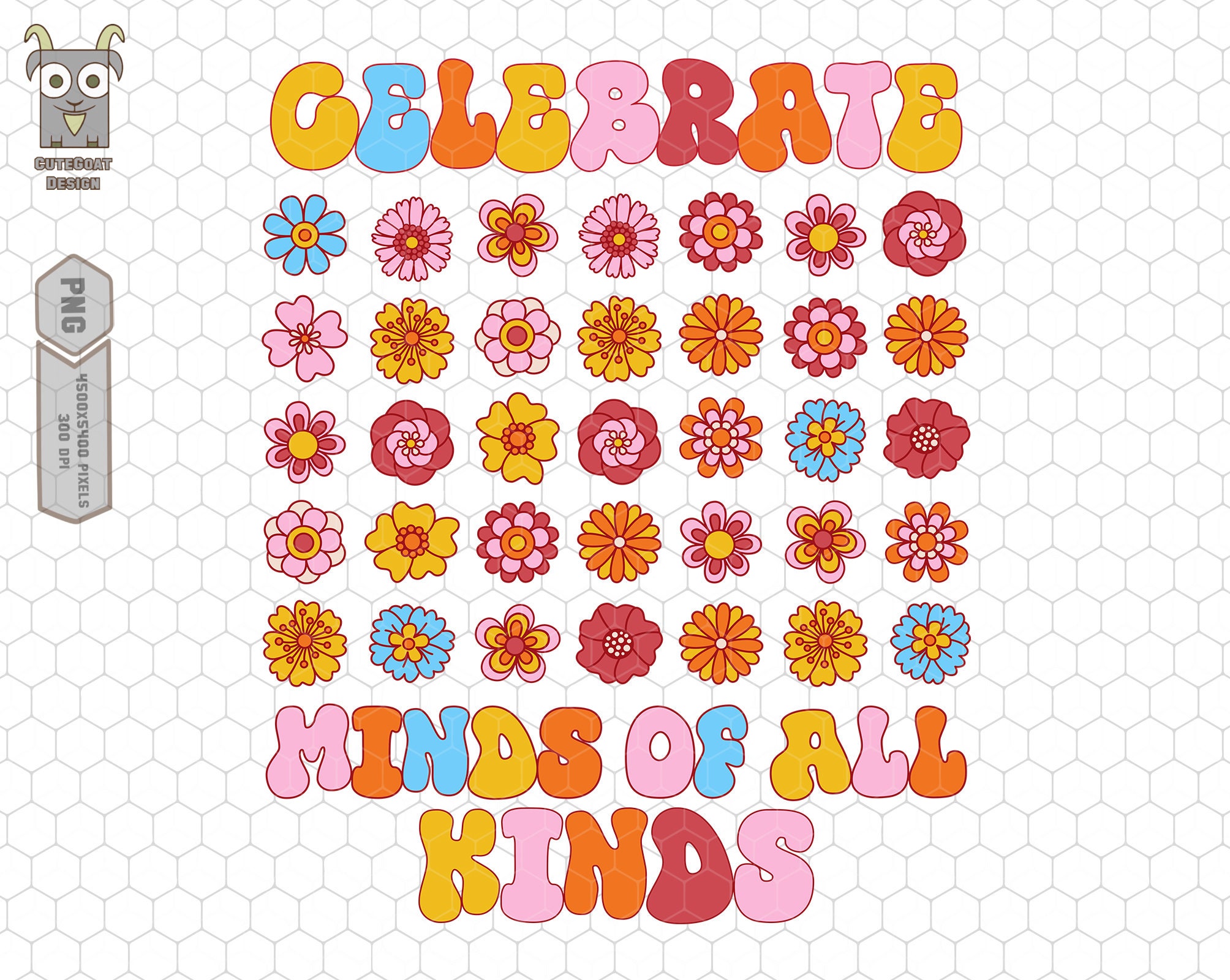 Celebrate Minds of All Kinds Png, Neurodiversity Png, Autism | Inspire ...