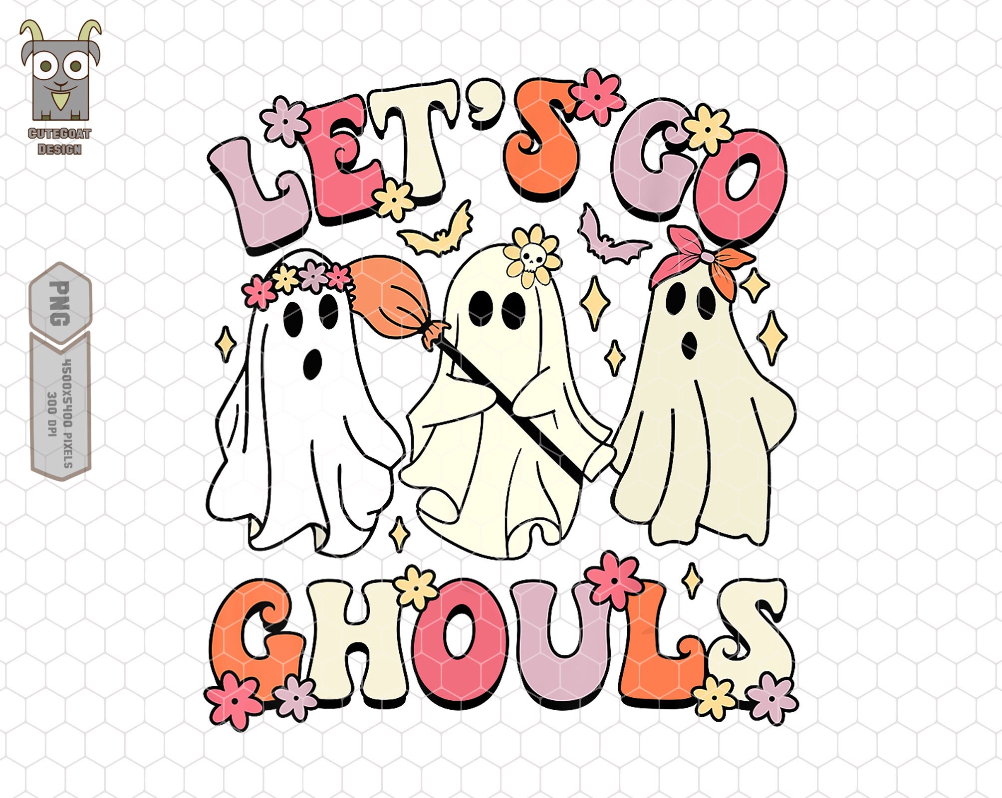 Lets Go Ghouls Png, Halloween Png, Spooky Png Files, Cute Gh | Inspire ...
