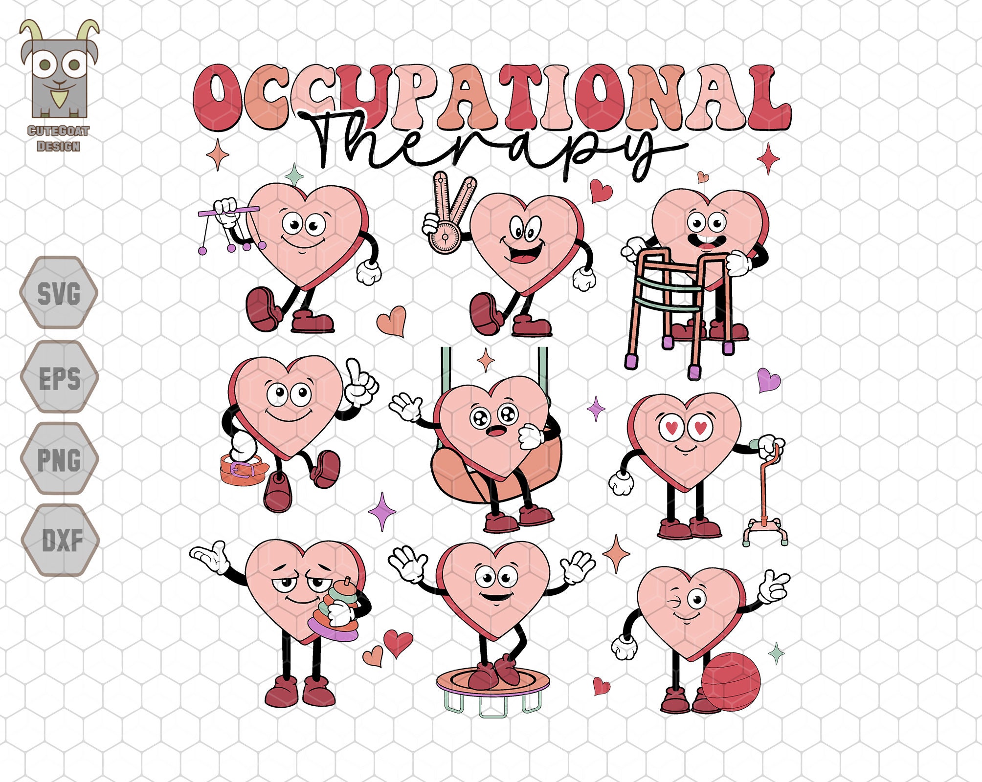 Occupational Therapy Valentines Day Svg, Occupational Therap | Inspire ...