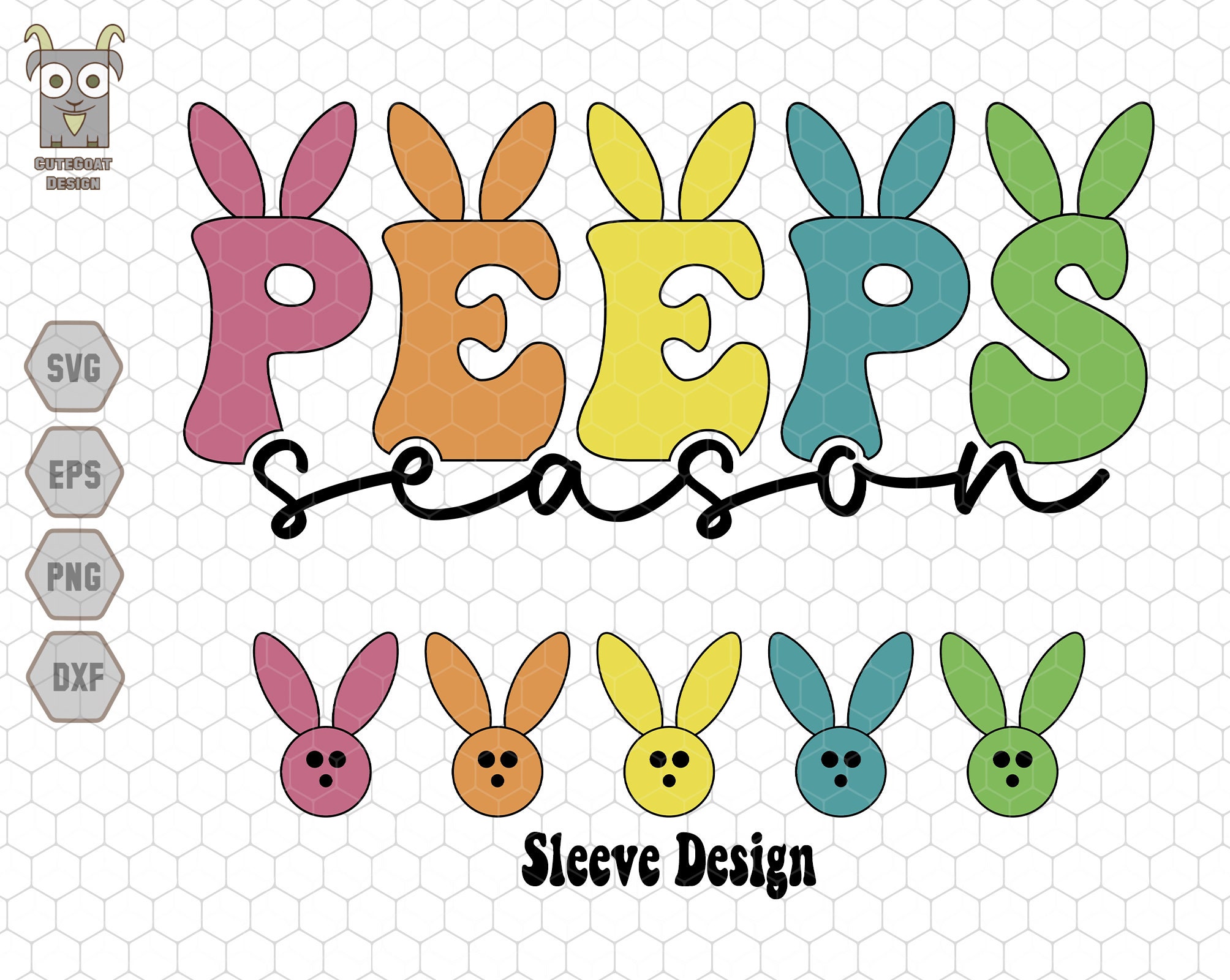 bunny peeps svg - Inspire Uplift