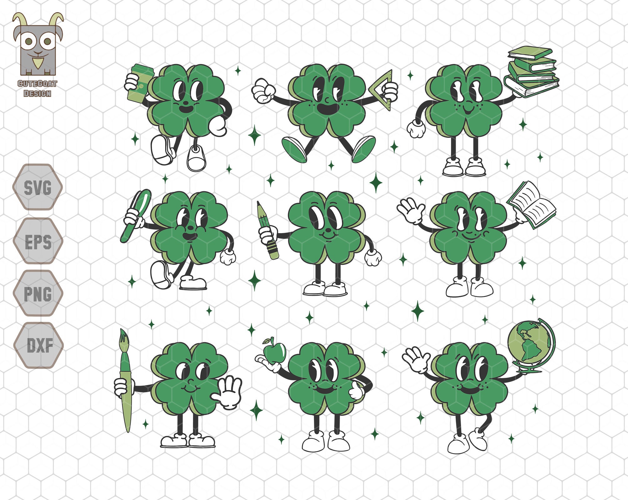 St Patrick Day Librarian Svg, School Patrick Svg, Clover Sha - Inspire ...