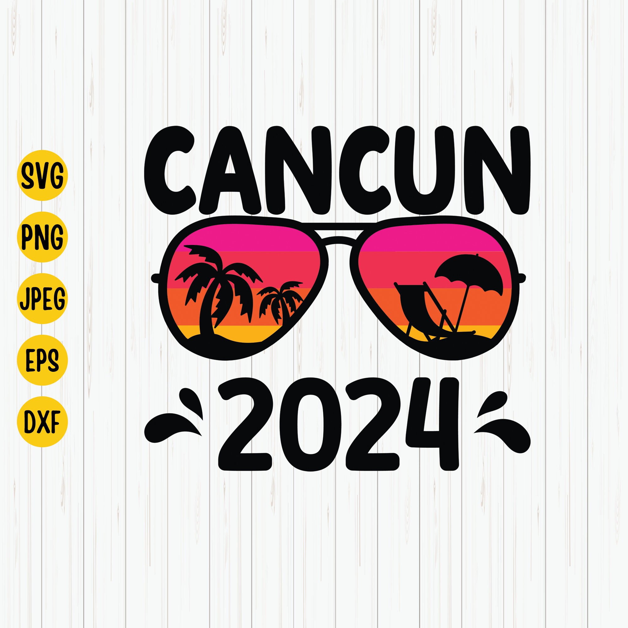 Cancun 2024 Svg, Summer Svg, Cancun Vacation Svg, Summer Bea | Inspire Uplift