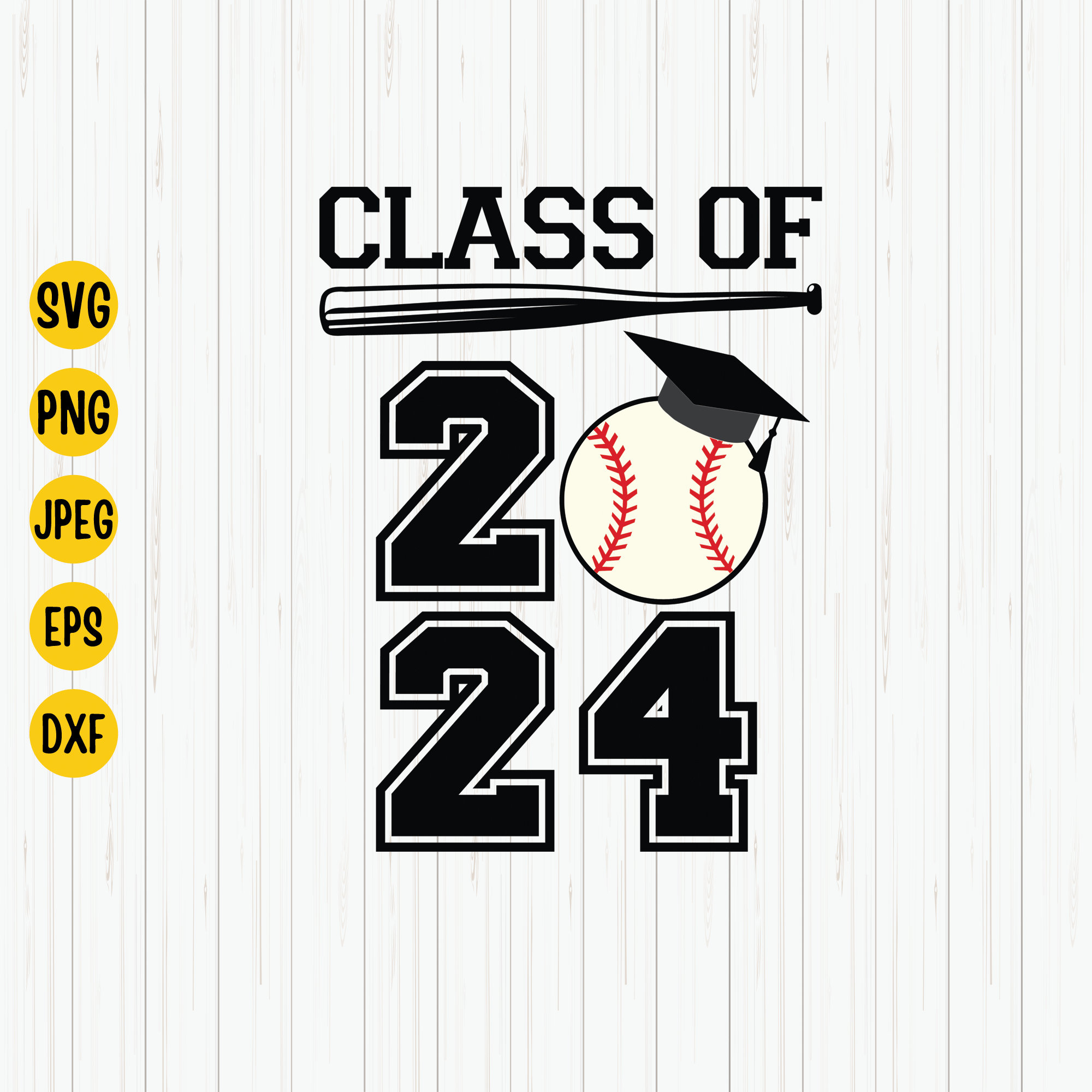 Class of 2024 Senior Baseball Graduation Svg, 2024 Graduatio | Inspire ...