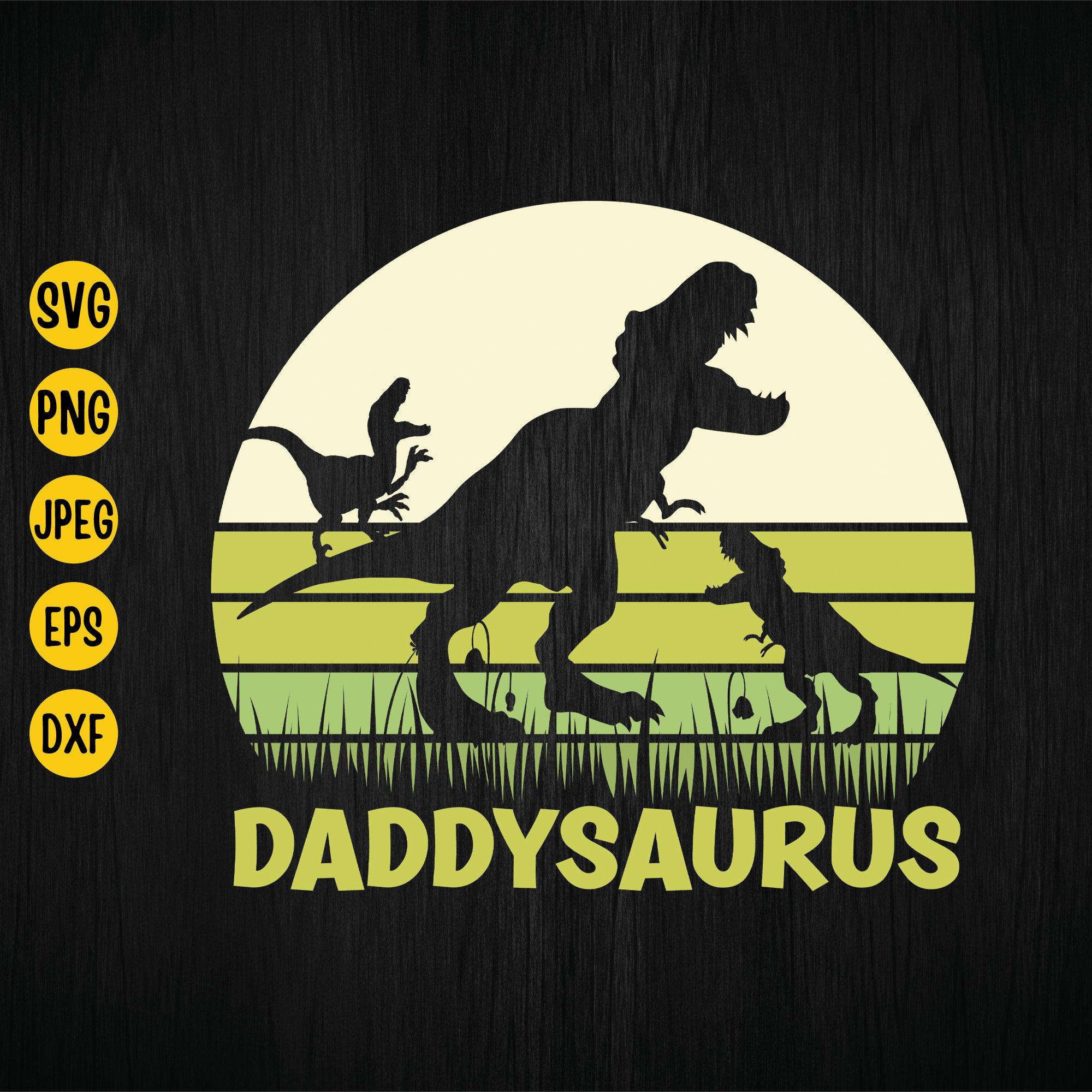 Daddy Saurus Svg, Fathers Day Svg, Dinosaur Dad Svg, T-Rex D | Inspire ...