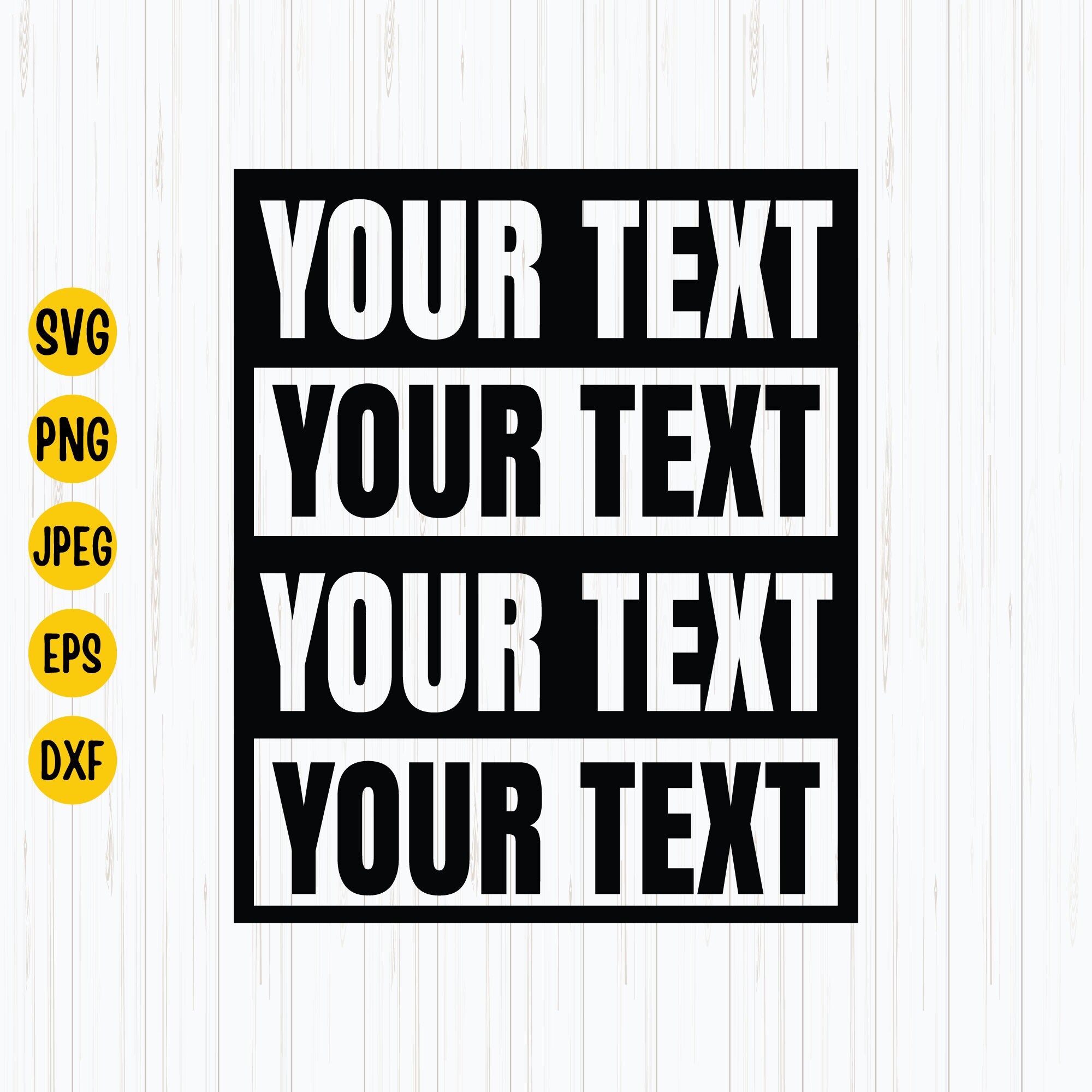 Personalized (Your Own Text) Svg, Custom Png, Cricut Digital - Inspire ...