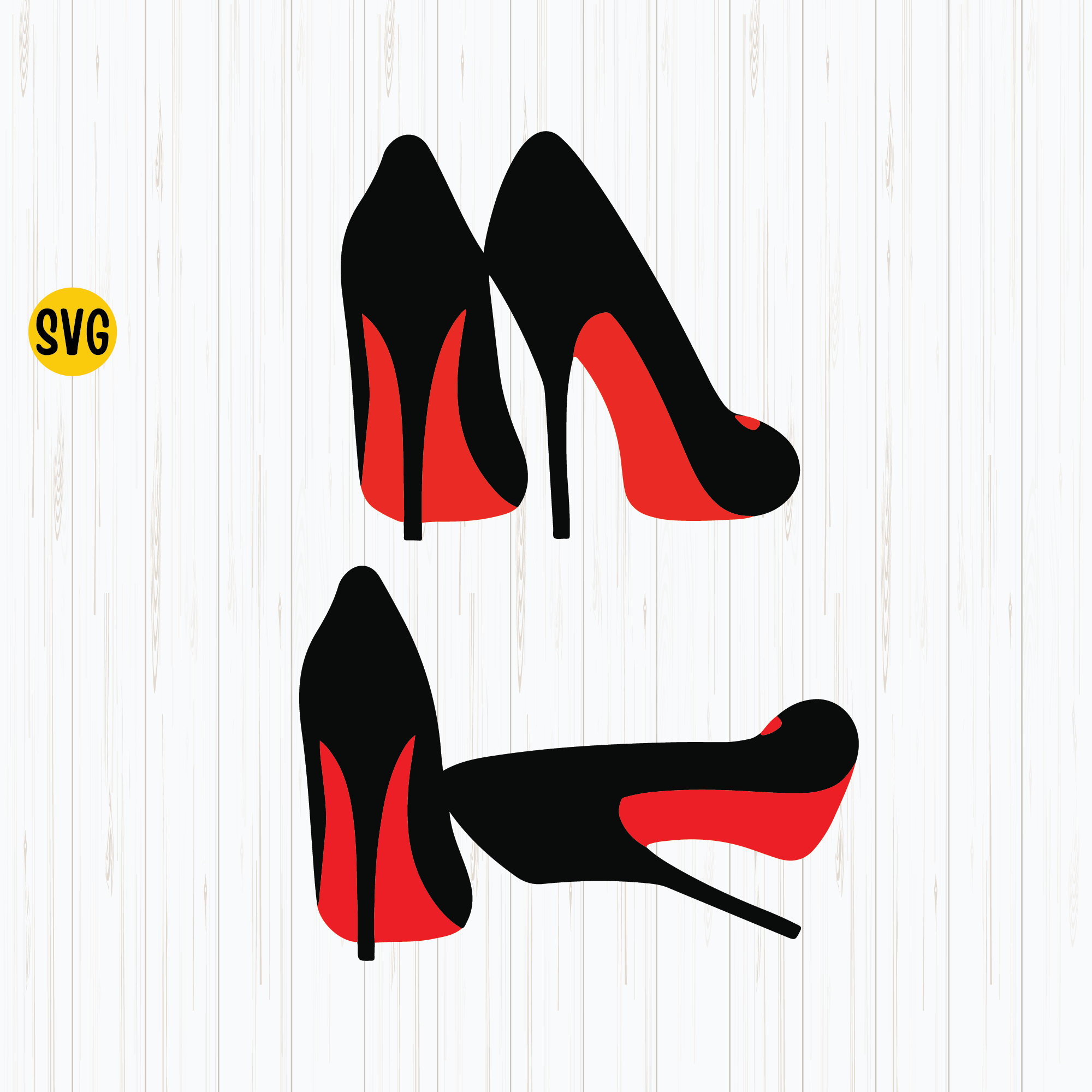 Red Bottom Heels SVG, Red Bottom Heels, Heels SVG Instant Do | Inspire ...