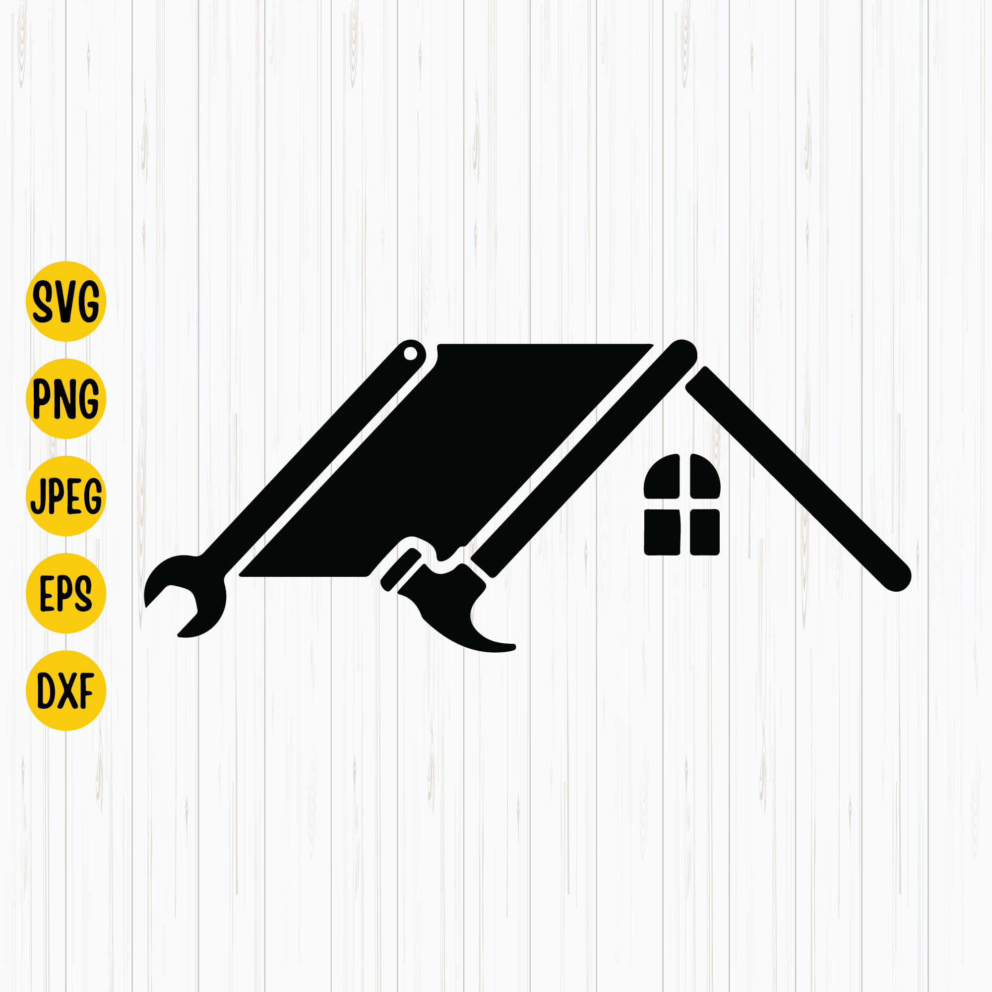 Roofer Logo Svg, Png, Jpg, Construction Company, Roof Hammer | Inspire ...