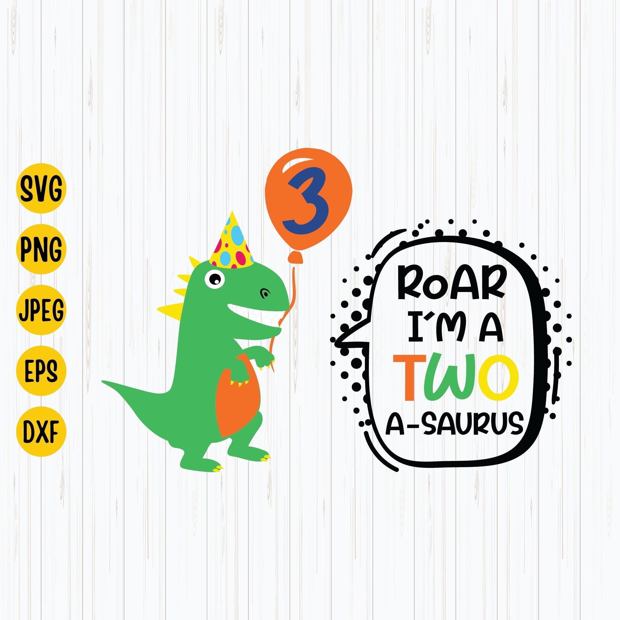 Three Rex Svg, Three-a-saurus Svg, Dinosaur Three Birthday, | Inspire ...