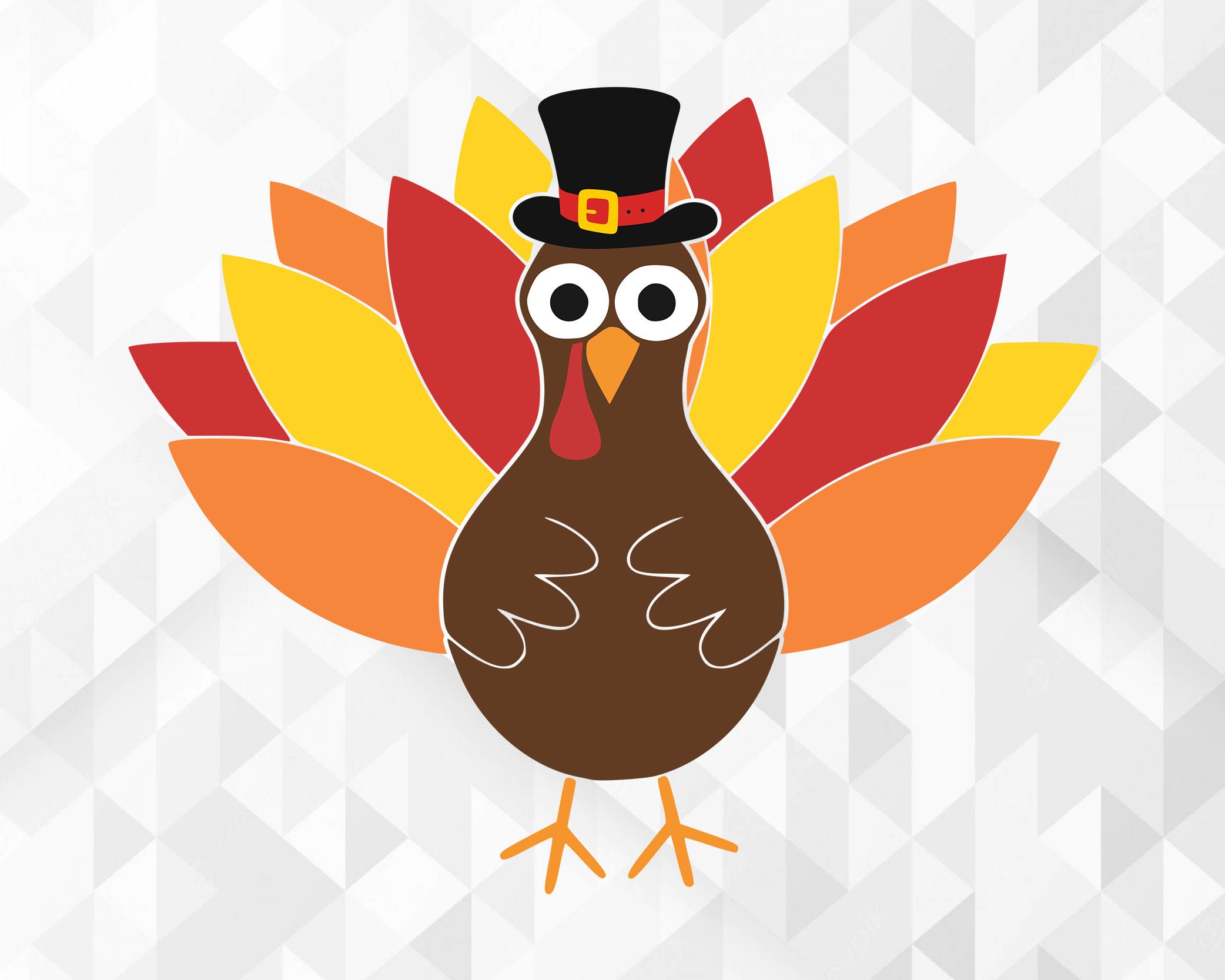 Turkey SVG, Turkey Thanksgiving Svg, Turkey Clipart Svg, Wel | Inspire ...