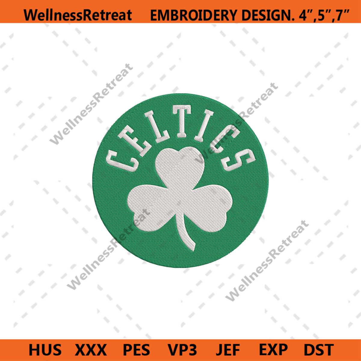 Boston Celtics NBA Logo Embroidery Instant Download, Boston | Inspire ...