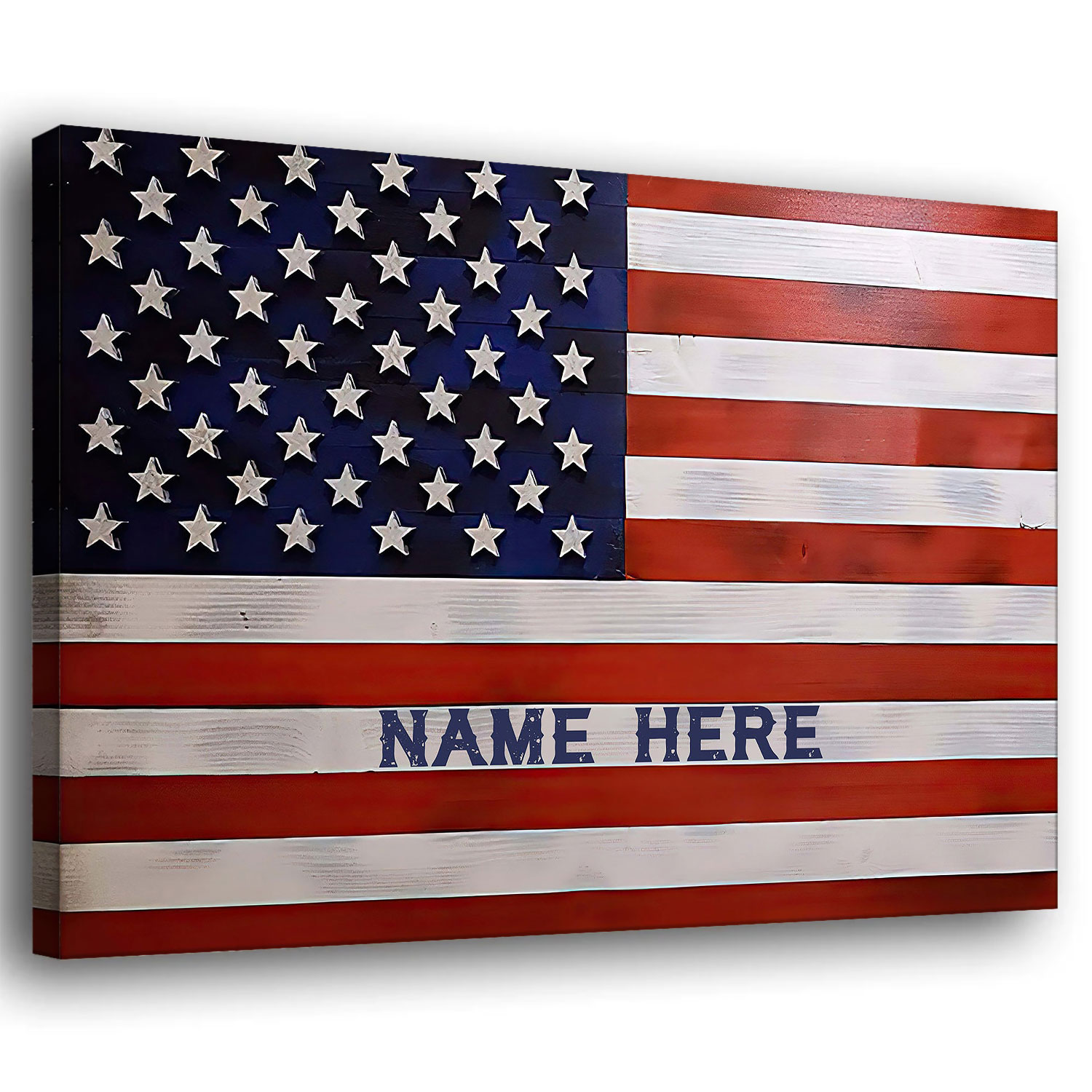 Personalized American Flag Poster & Canvas, American Flag Wa | Inspire ...