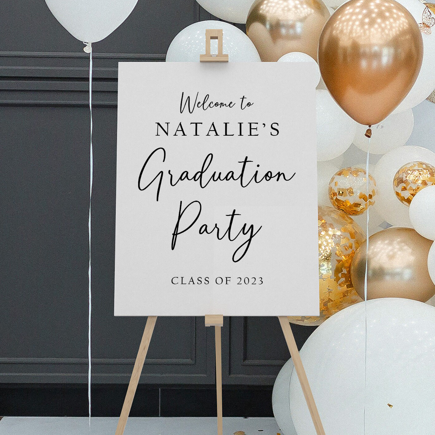 Personalized Graduation Party Welcome Sign, Graduation Party | Inspire ...
