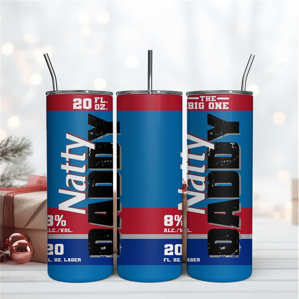 Natty Daddy Brand 20Oz Tumbler Wrap Sublimation Design, Beer - Inspire ...