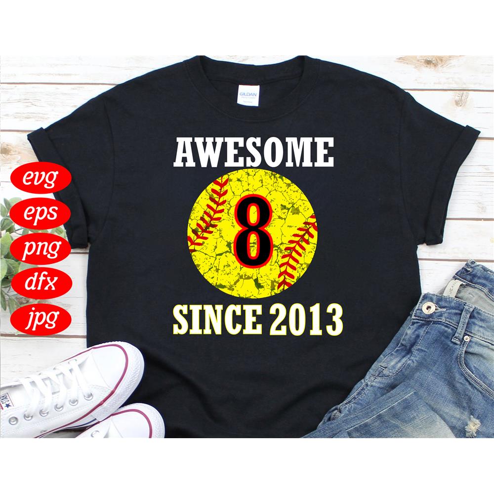 Awesome 8 Years Old Svg, Birthday Svg, 8th Birthday Svg, 8 Y | Inspire ...