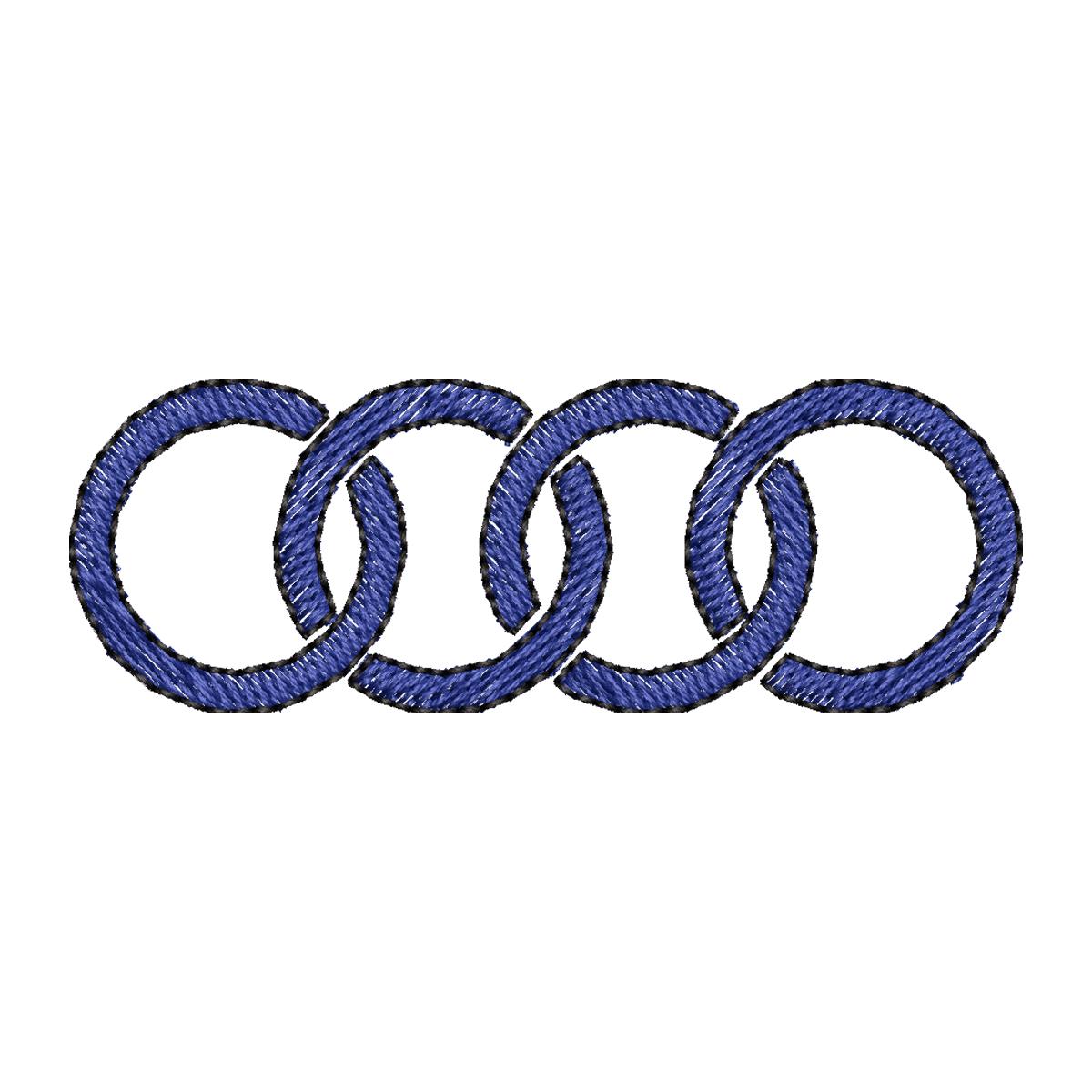 Audi Logo Embroidery File Logo Car Brand Embroidery Download - Inspire ...