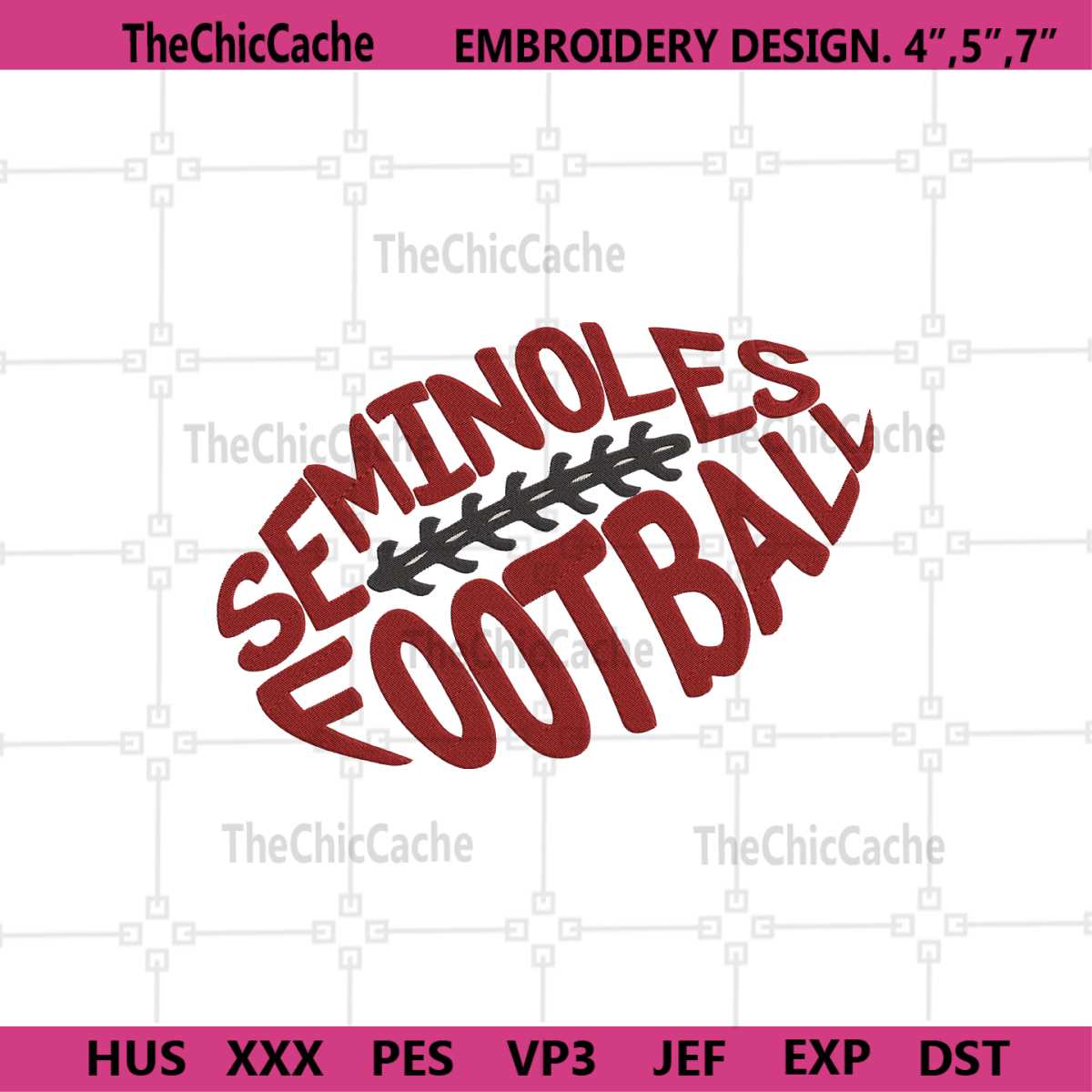 Seminoles Football Logo Machine Embroidery Design, Seminoles | Inspire ...