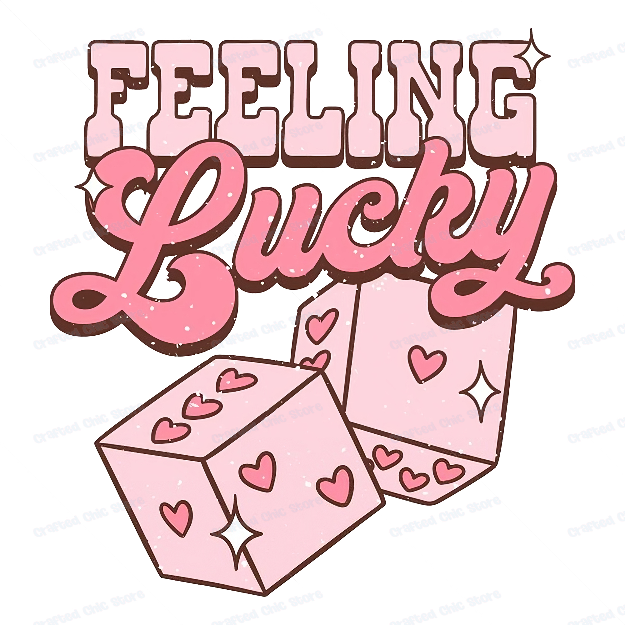 Feeling Lucky Valentine Dice SVG | Inspire Uplift