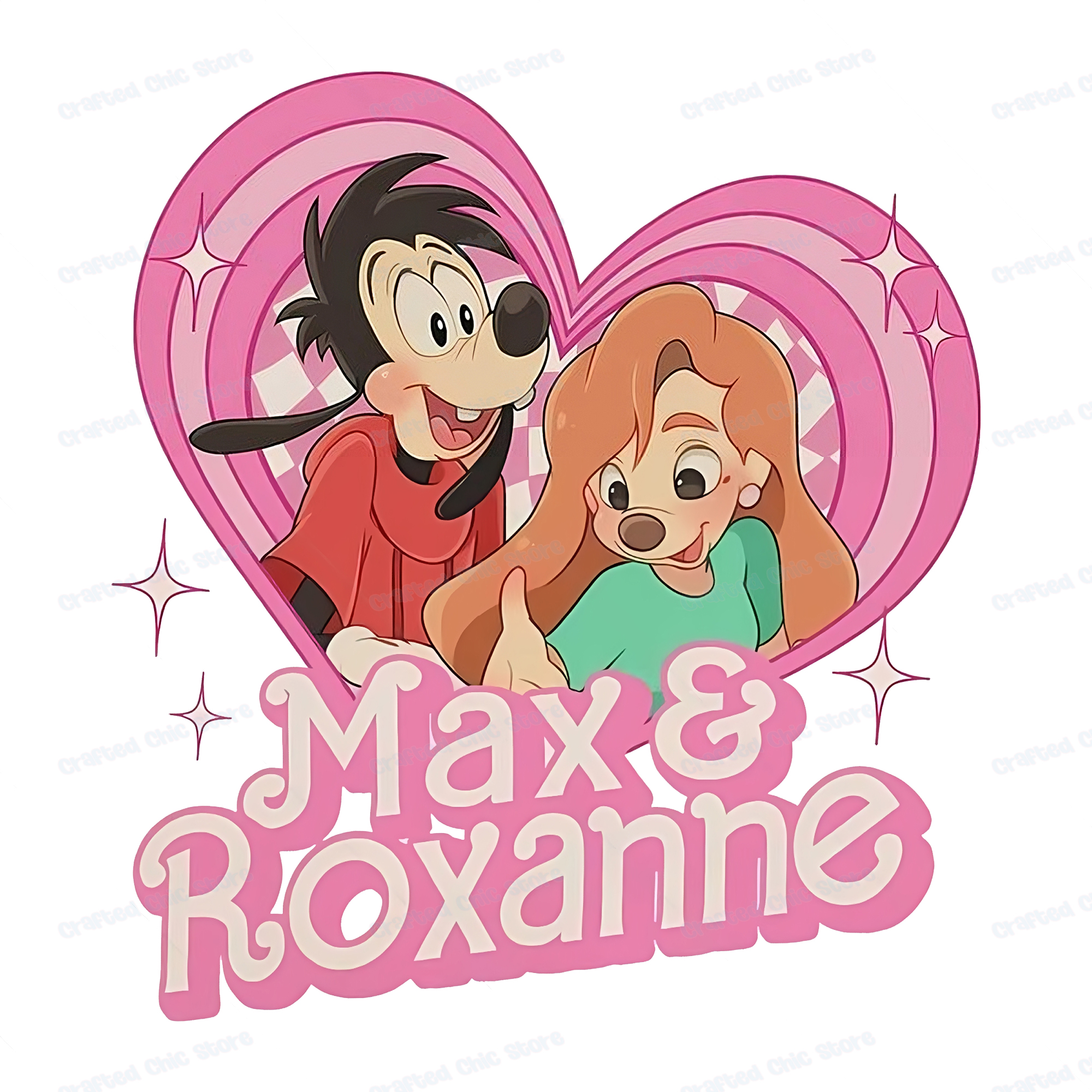 Max and Roxanne Pink Doll Heart PNG - Inspire Uplift
