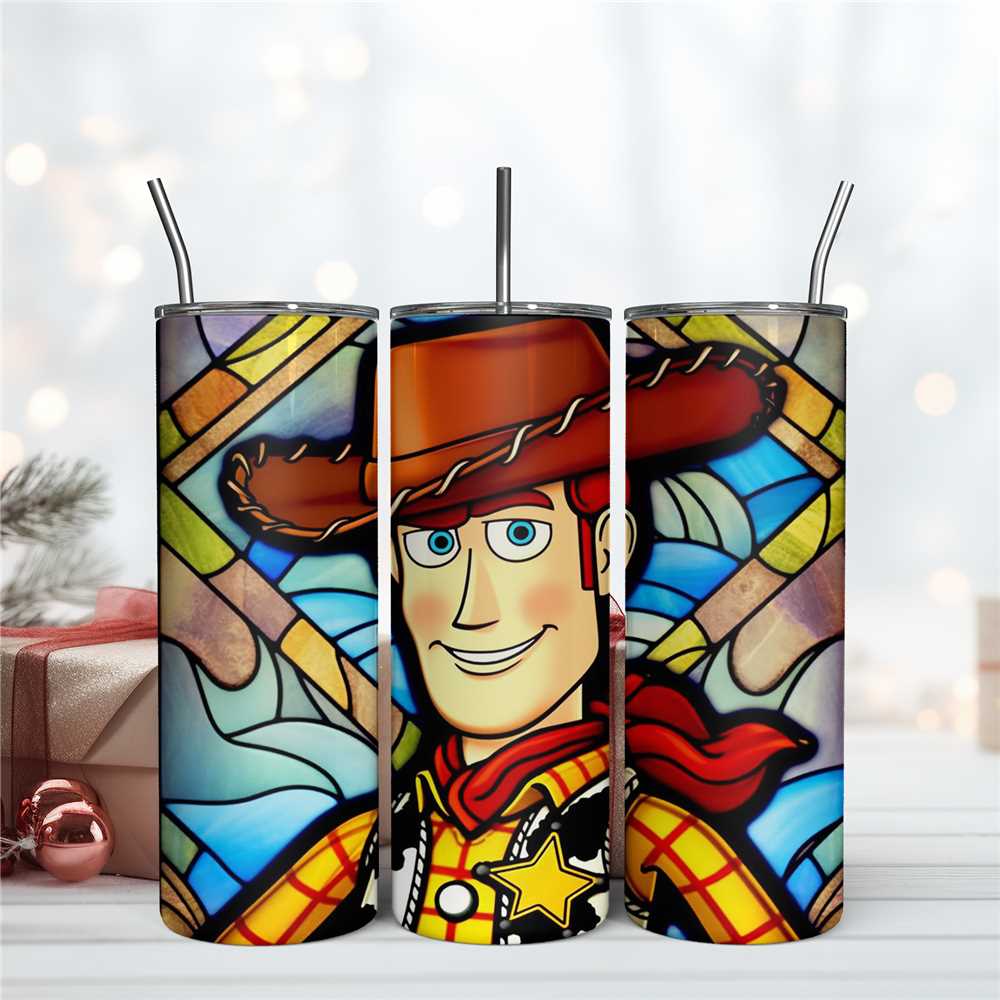Toy Story Woody 20Oz Wrap Tumbler Stained Glass Design Png D - Inspire ...