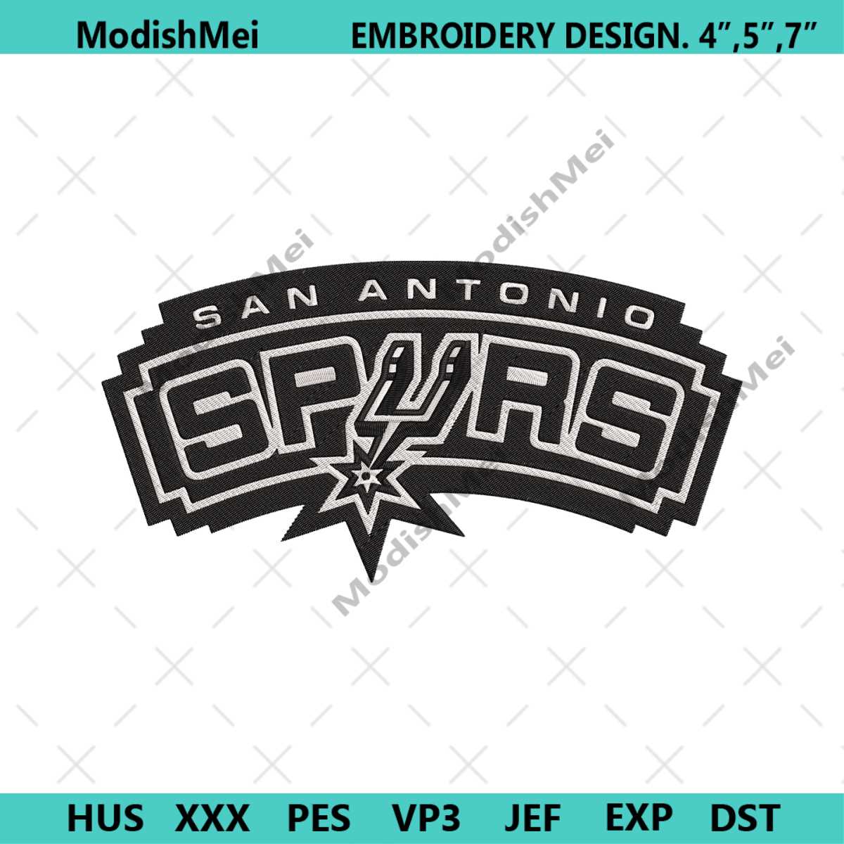 San Antonio Spurs Logo Symbol Embroidery Digital Files, San | Inspire ...