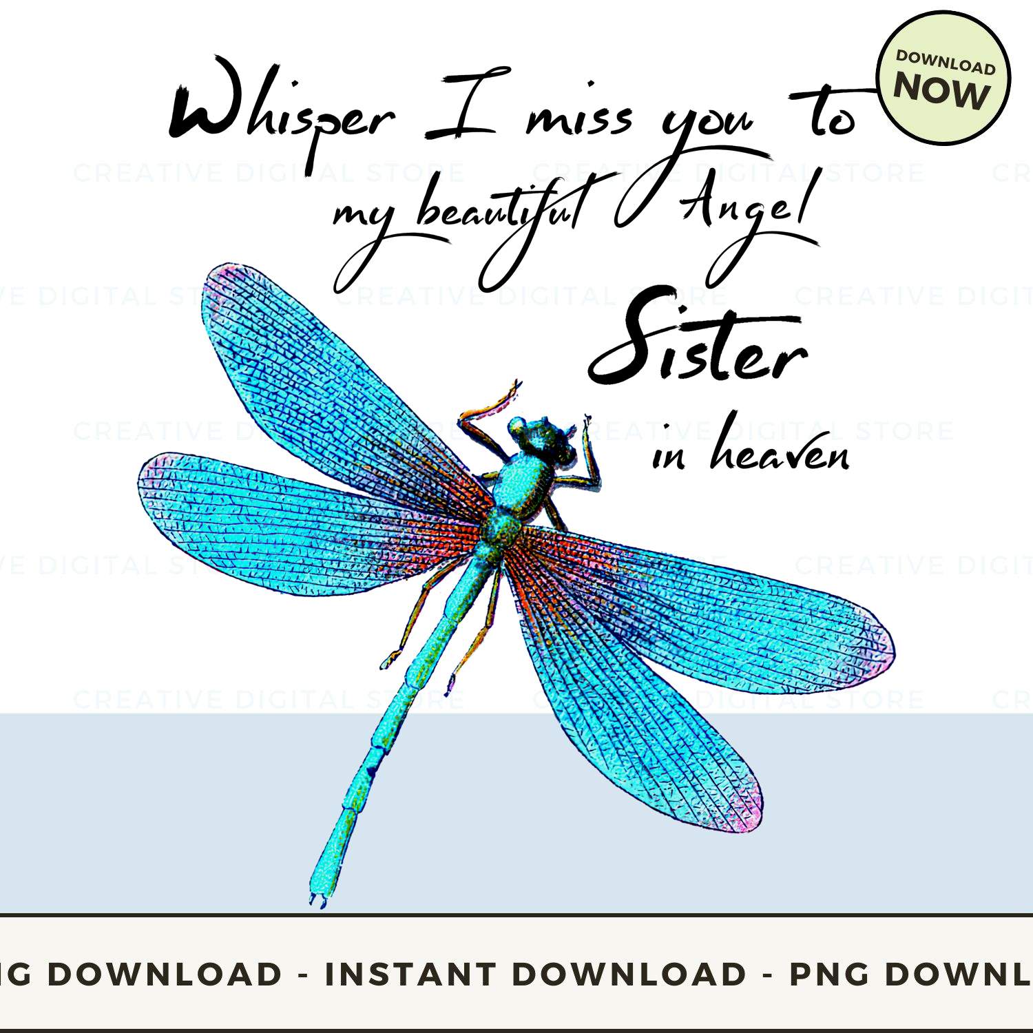 Digital - SISTER Whisper I miss you to my beautiful Angel in | Inspire ...