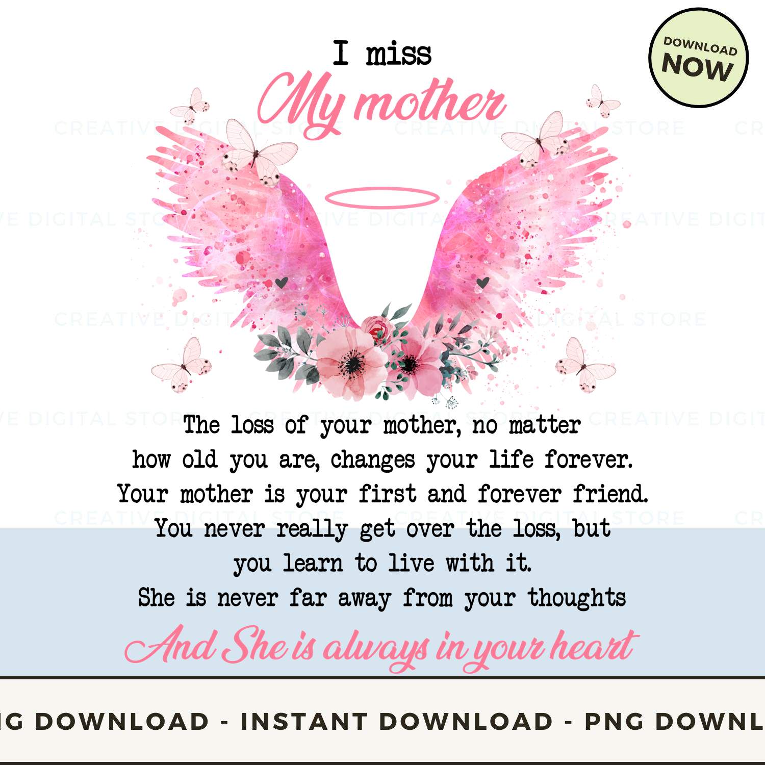Digital - I miss my mother the loss of your mother no matter | Inspire ...