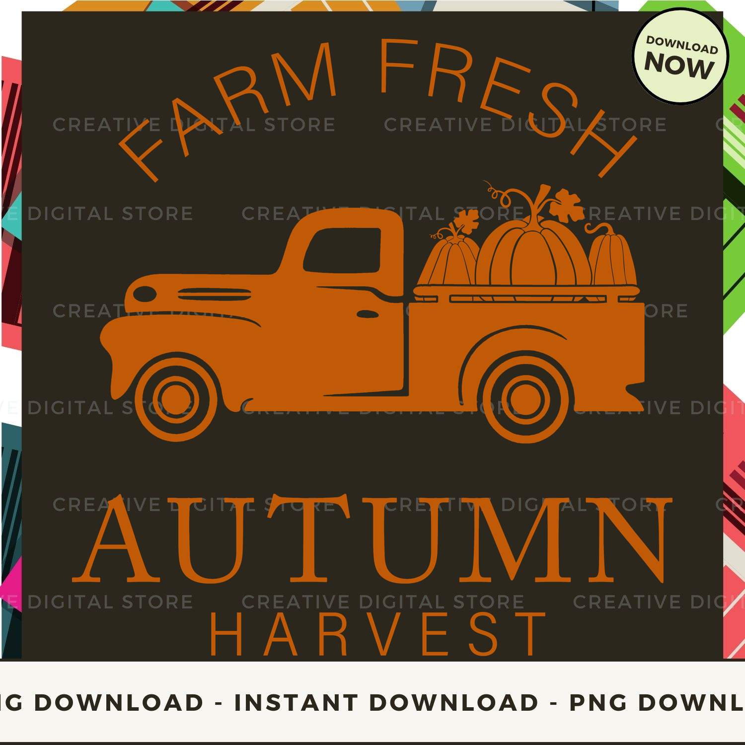 Digital - FARM FRESH AUTUMN HARVEST POD Design - High-Resolu | Inspire Uplift