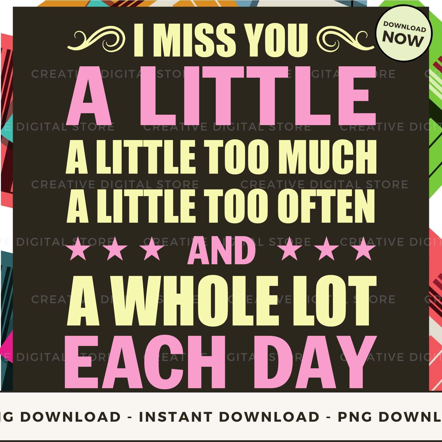 Digital - I miss you A LITTLE A LITTLE TOO MUCH A LITTLE TOO | Inspire ...