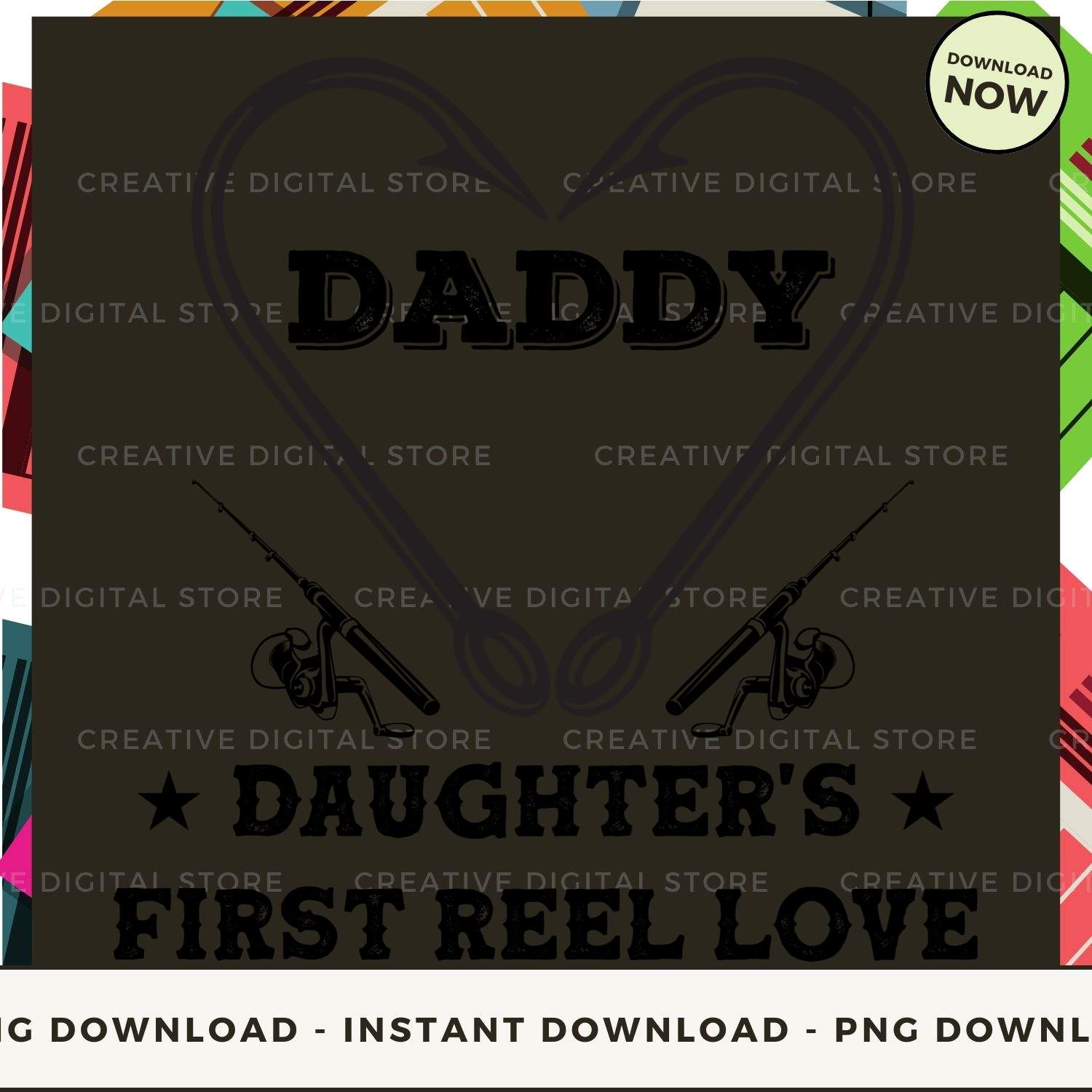 Digital - FISH Daddy Daughter's first reel love POD Design - | Inspire Uplift