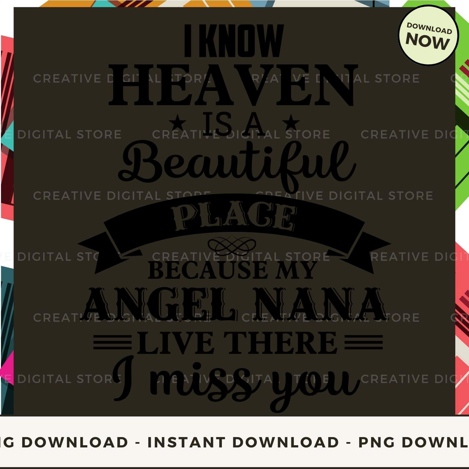 Digital - I Know Heaven Is A Beautiful Place POD Design - Hi | Inspire ...
