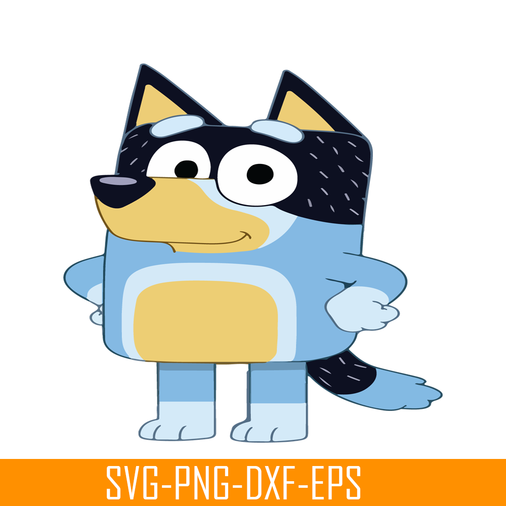 Bluey Bandit SVG PDF PNG Bluey Character SVG Bluey Cartoon S | Inspire ...