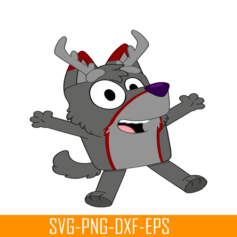 Bluey Reindeer SVG PNG PDF Bluey Cosplay SVG Bluey SVG | Inspire Uplift