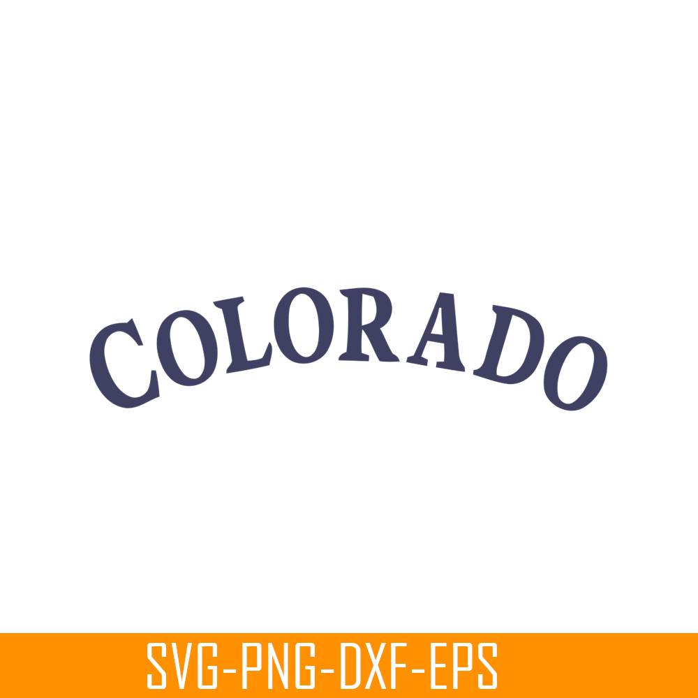 Colorado Text SVG PNG DXF EPS AI, Major League Baseball SVG, - Inspire ...