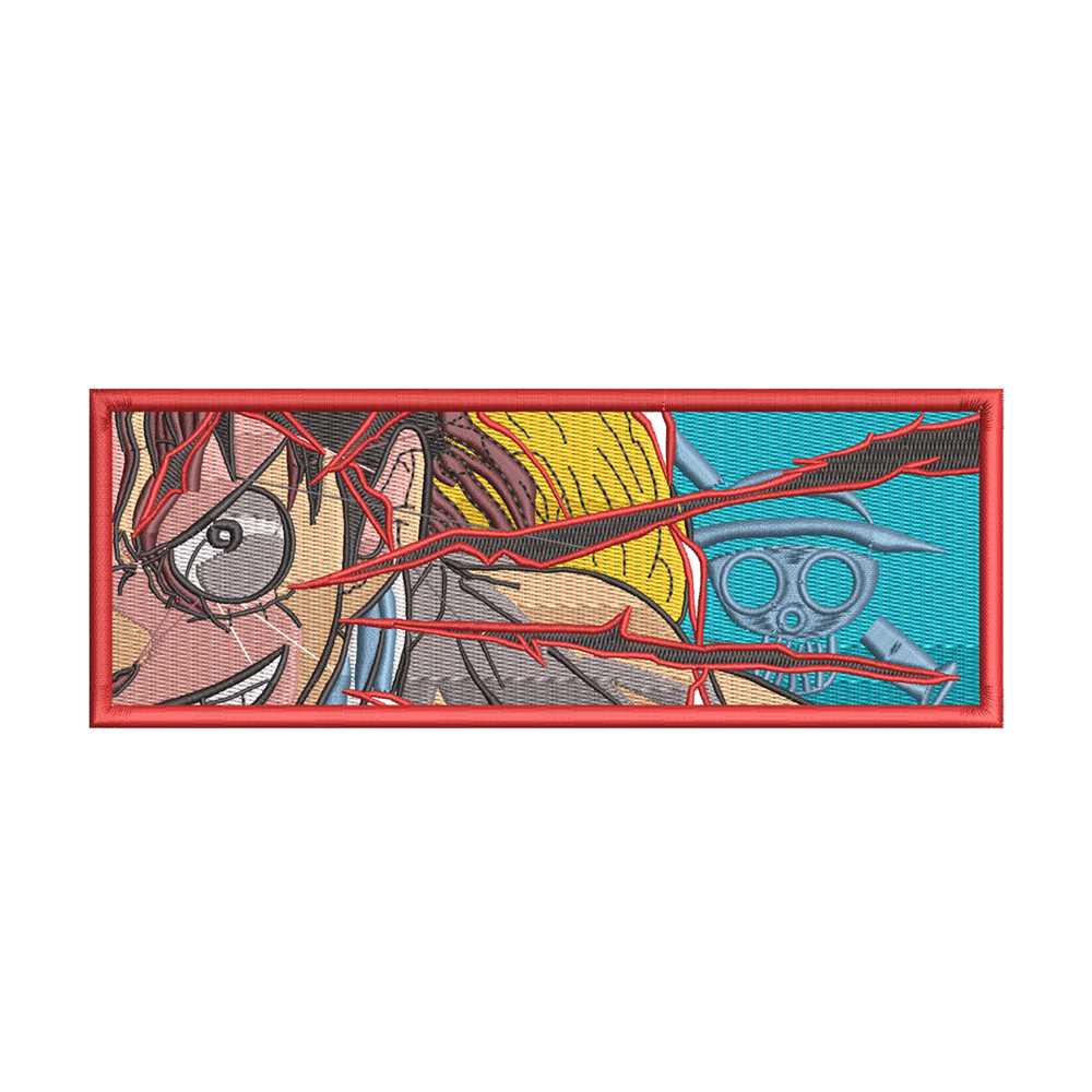 One Piece Rectangle Box Embroidery Design Anime One Piece Em - Inspire ...