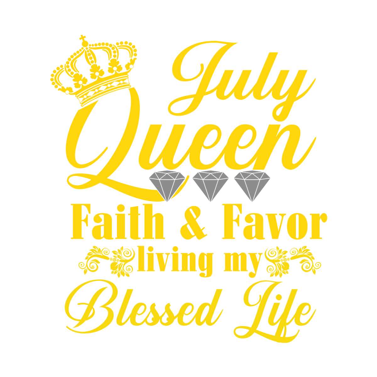 July queen faith and favor svg, svg,child of god, faith hope | Inspire ...
